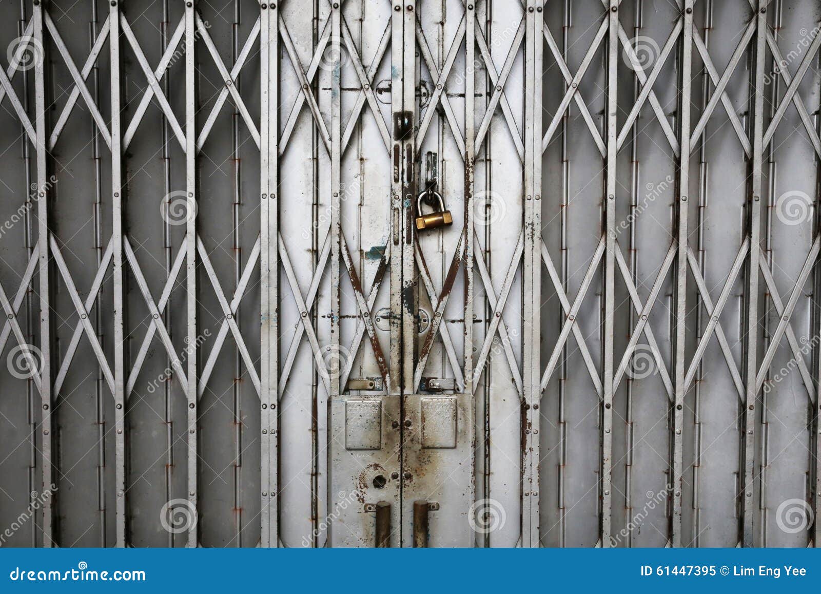 Old Metal Folding Door Gate Stock Image - Image of home, nice: 61447395