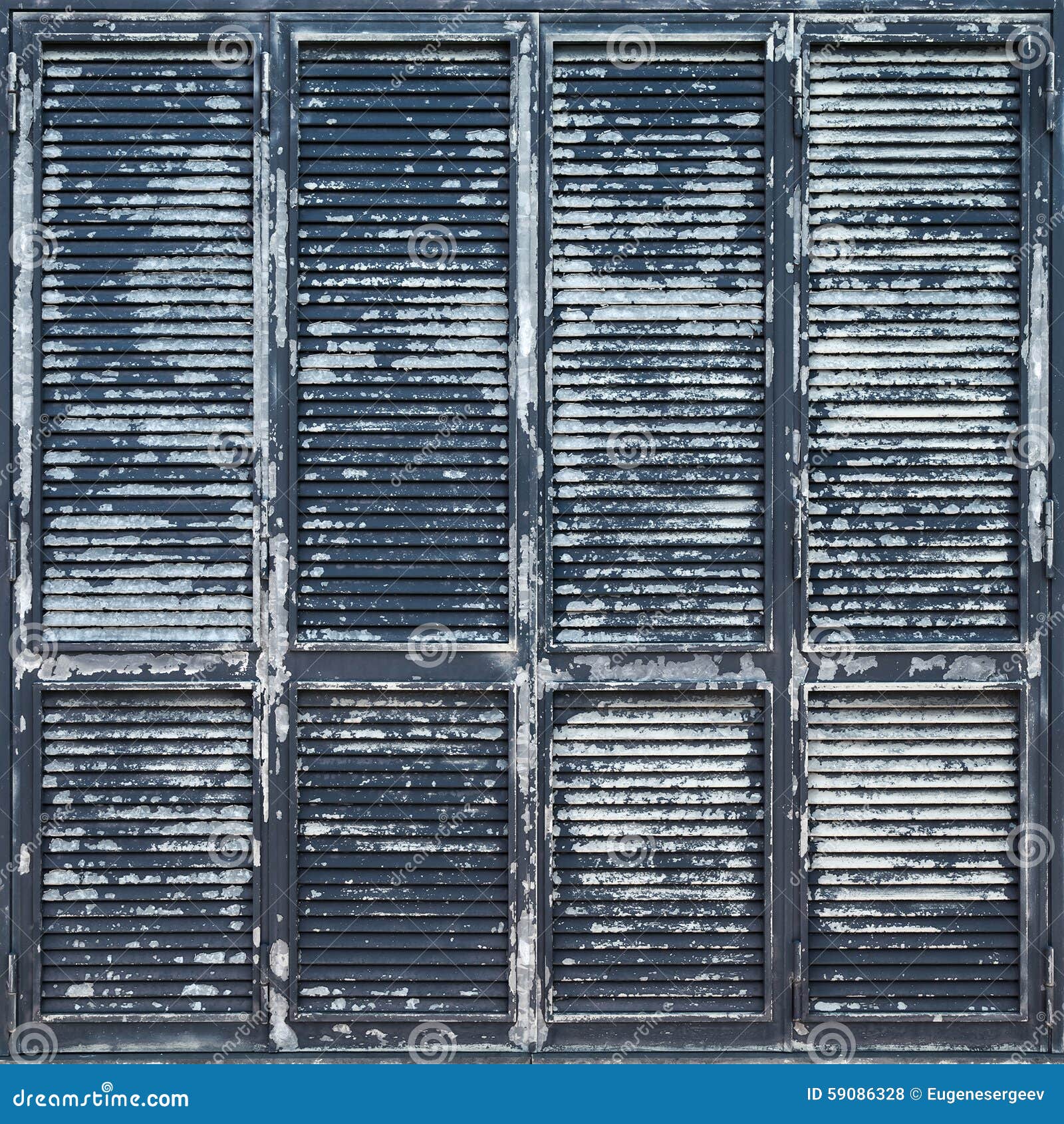 Old Metal Gate with Old Paint Layer, Background Stock Photo - Image of ...