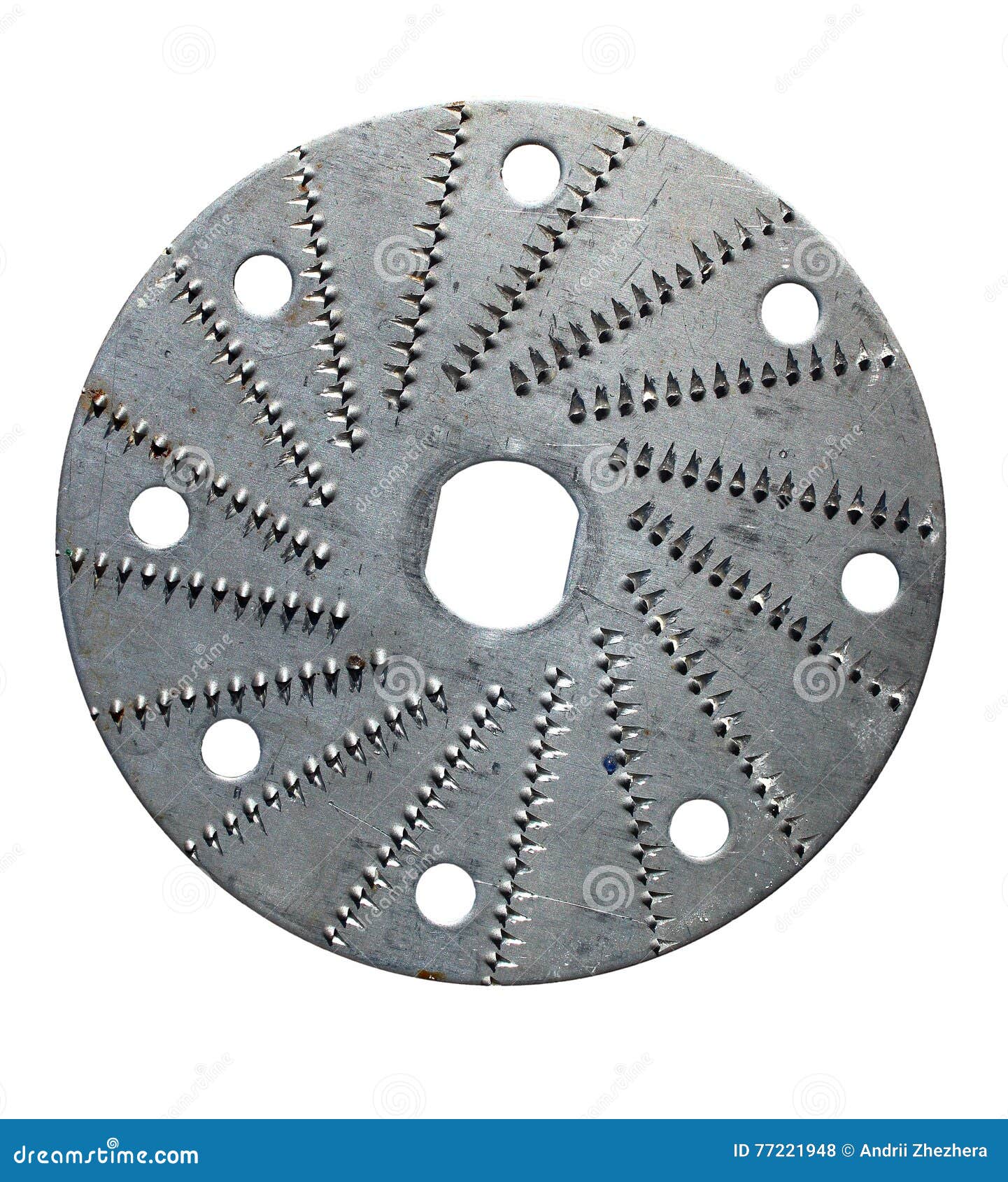 Old Metal Grating Disc Isolated On White Background Royalty-Free Stock ...