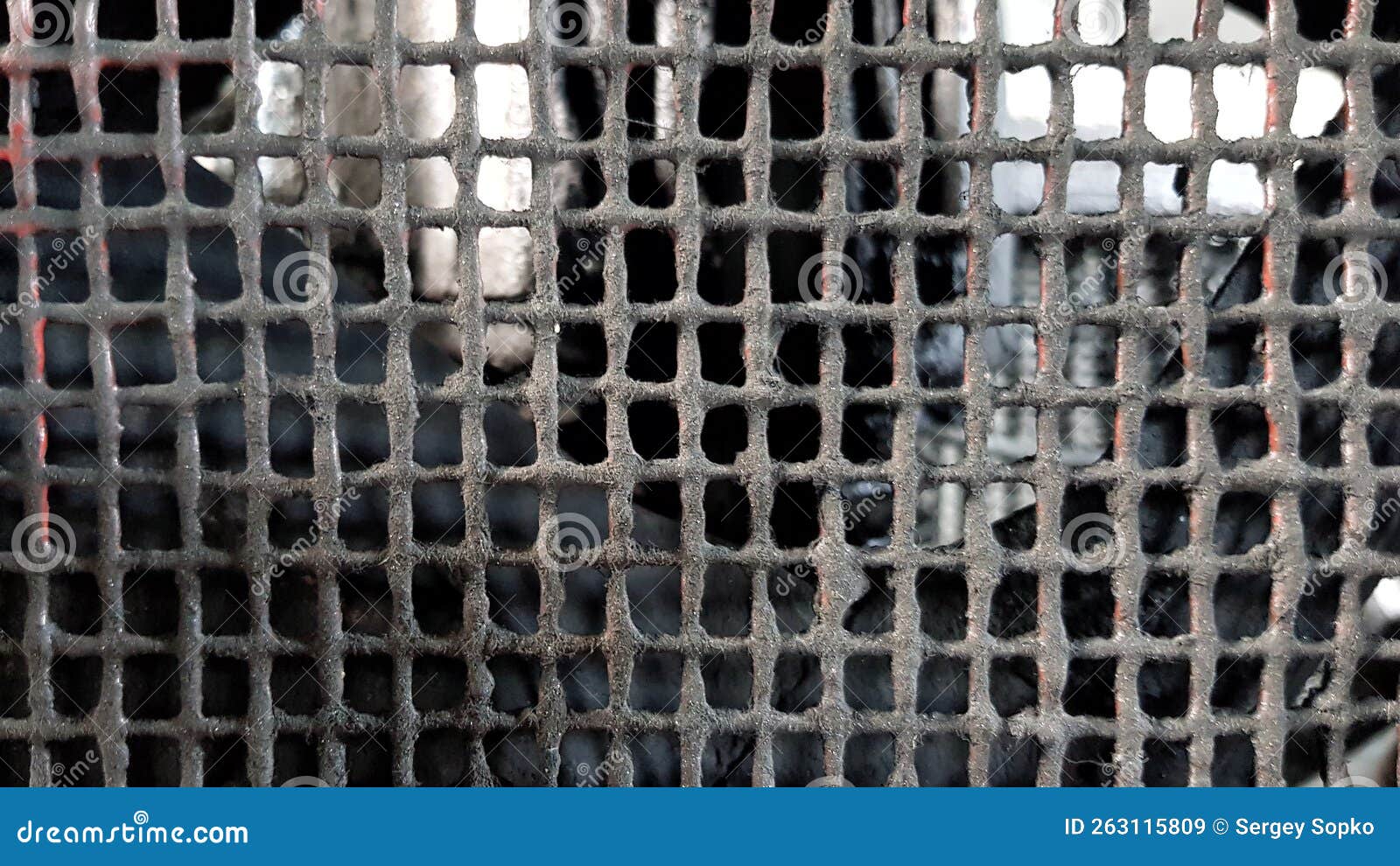 Old metal grid stock image. Image of stonewall, symmetry - 263115809