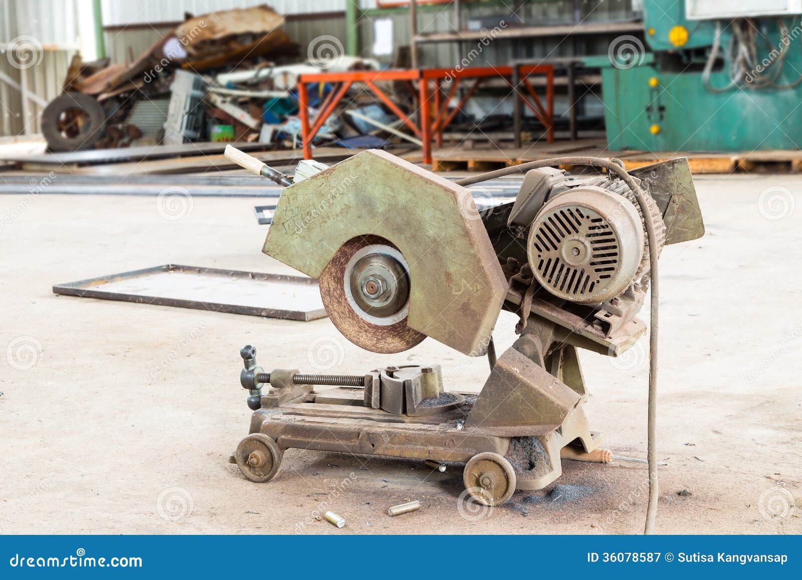 Old metal grinder machine stock image. Image of used - 36078587