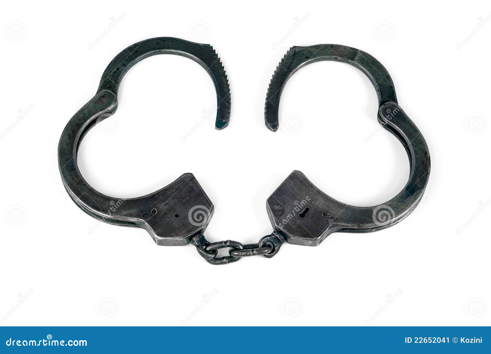 Old Metal Handcuffs and Blank Case File Stock Image - Image of police ...