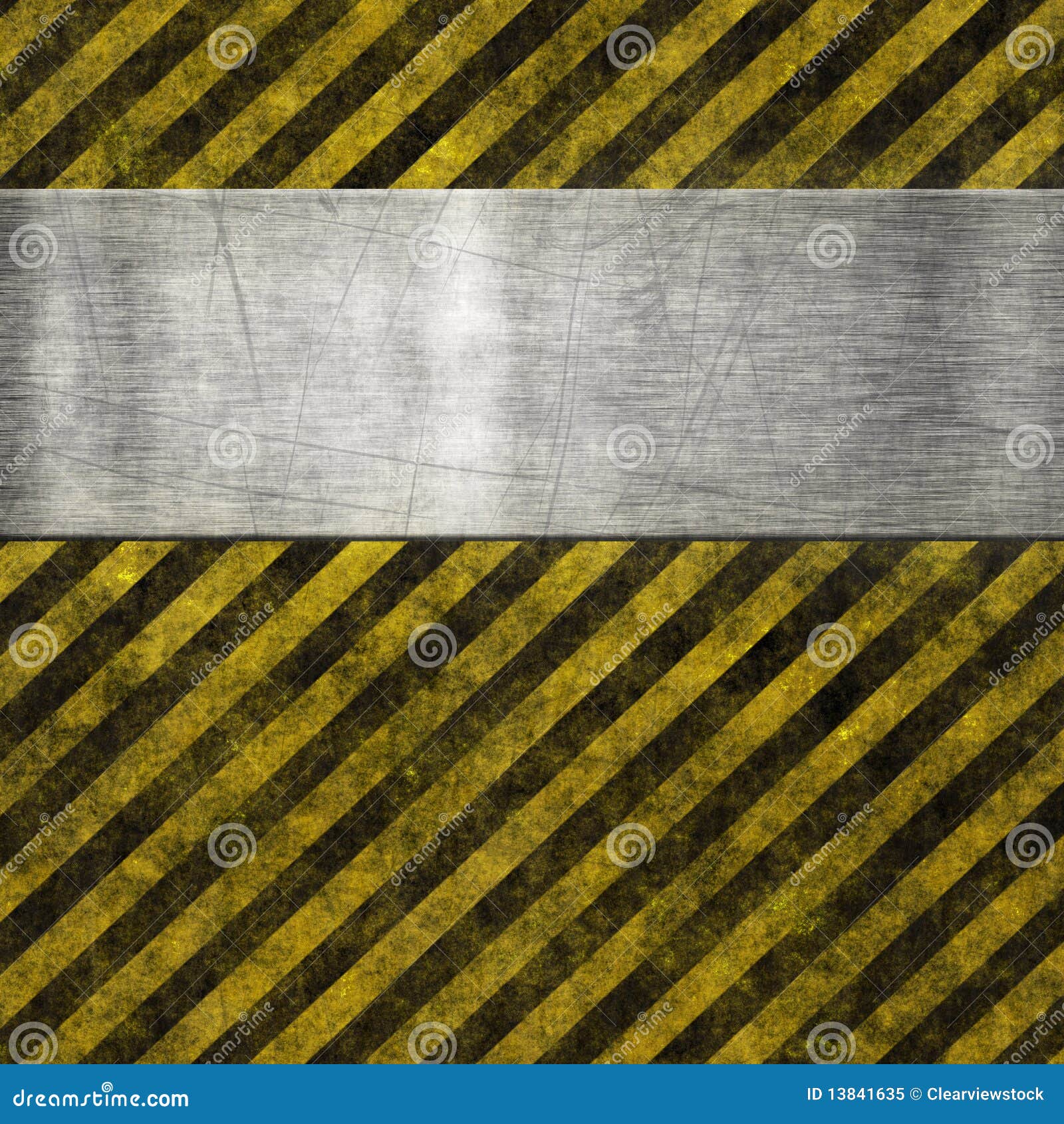 Old Metal Hazard Background Vector Illustration | CartoonDealer.com ...