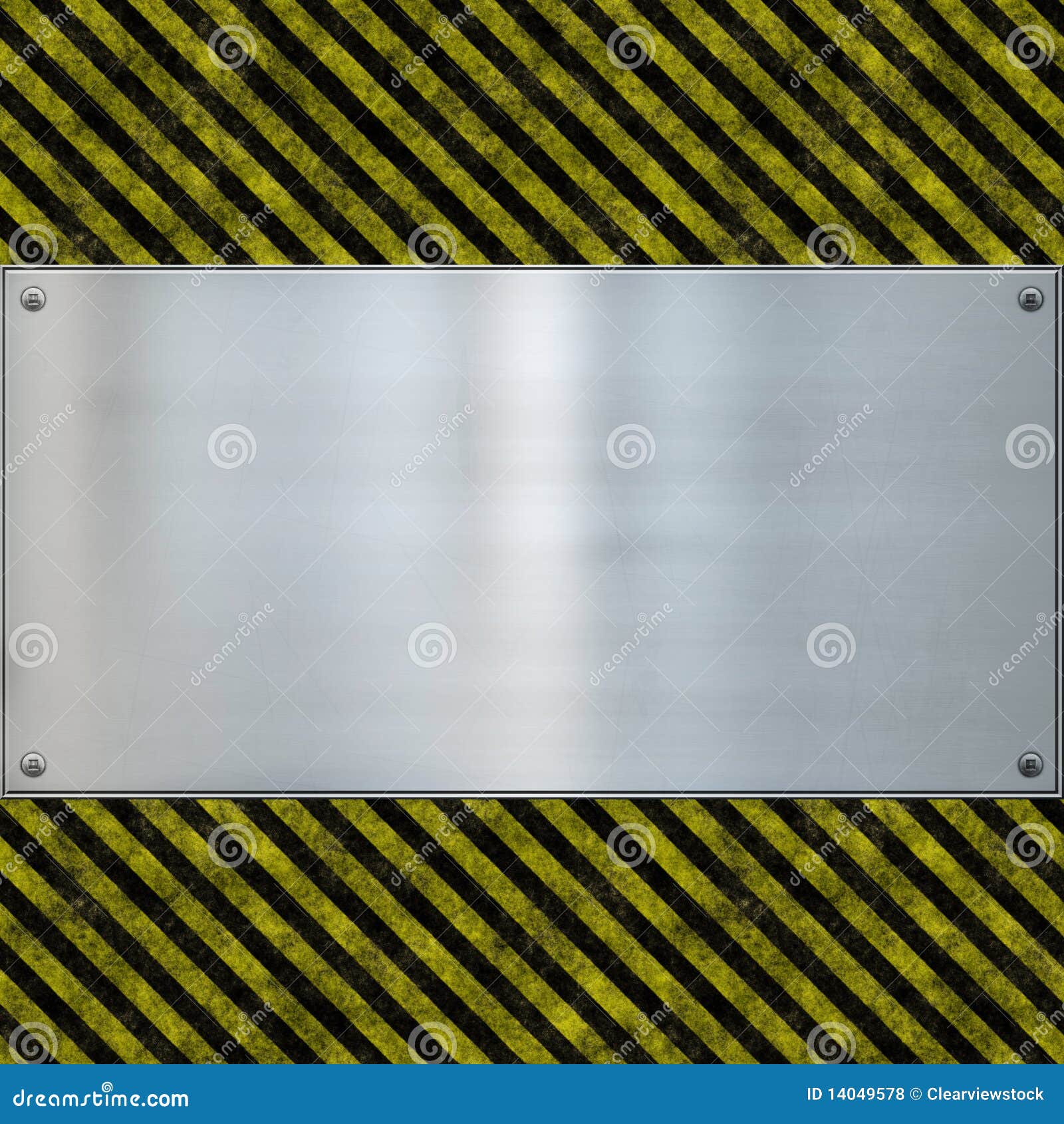 Old Metal Hazard Background Stock Vector - Illustration of plate, metal ...