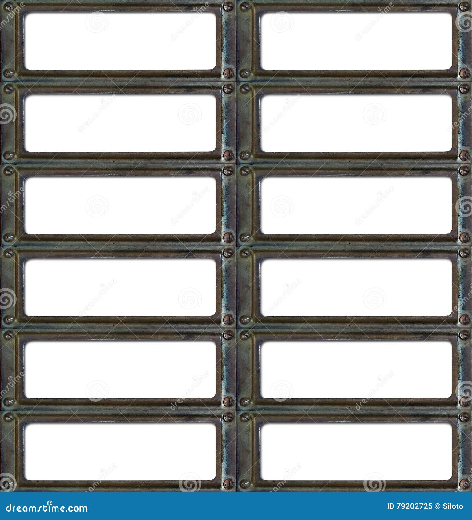 Old Metal Labels stock image. Image of space, catalog - 79202725