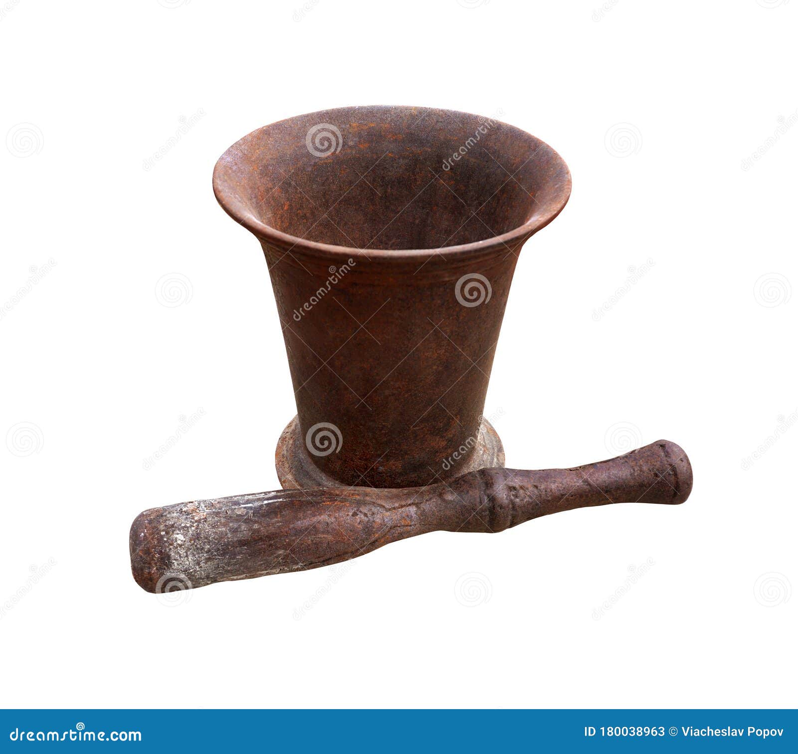 Old metal mortar stock image. Image of antique, metal - 180038963