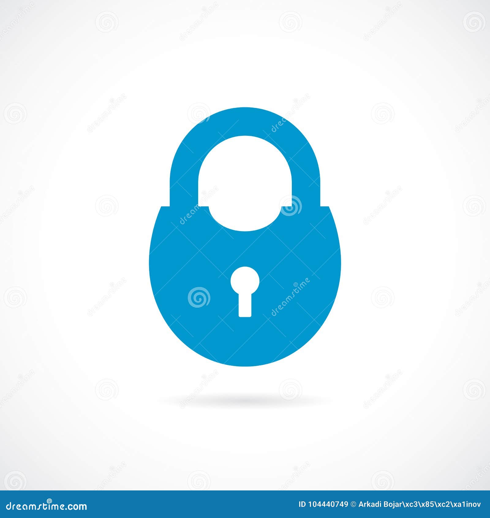 Old Metal Padlock Vector Icon Stock Vector - Illustration of emblem ...