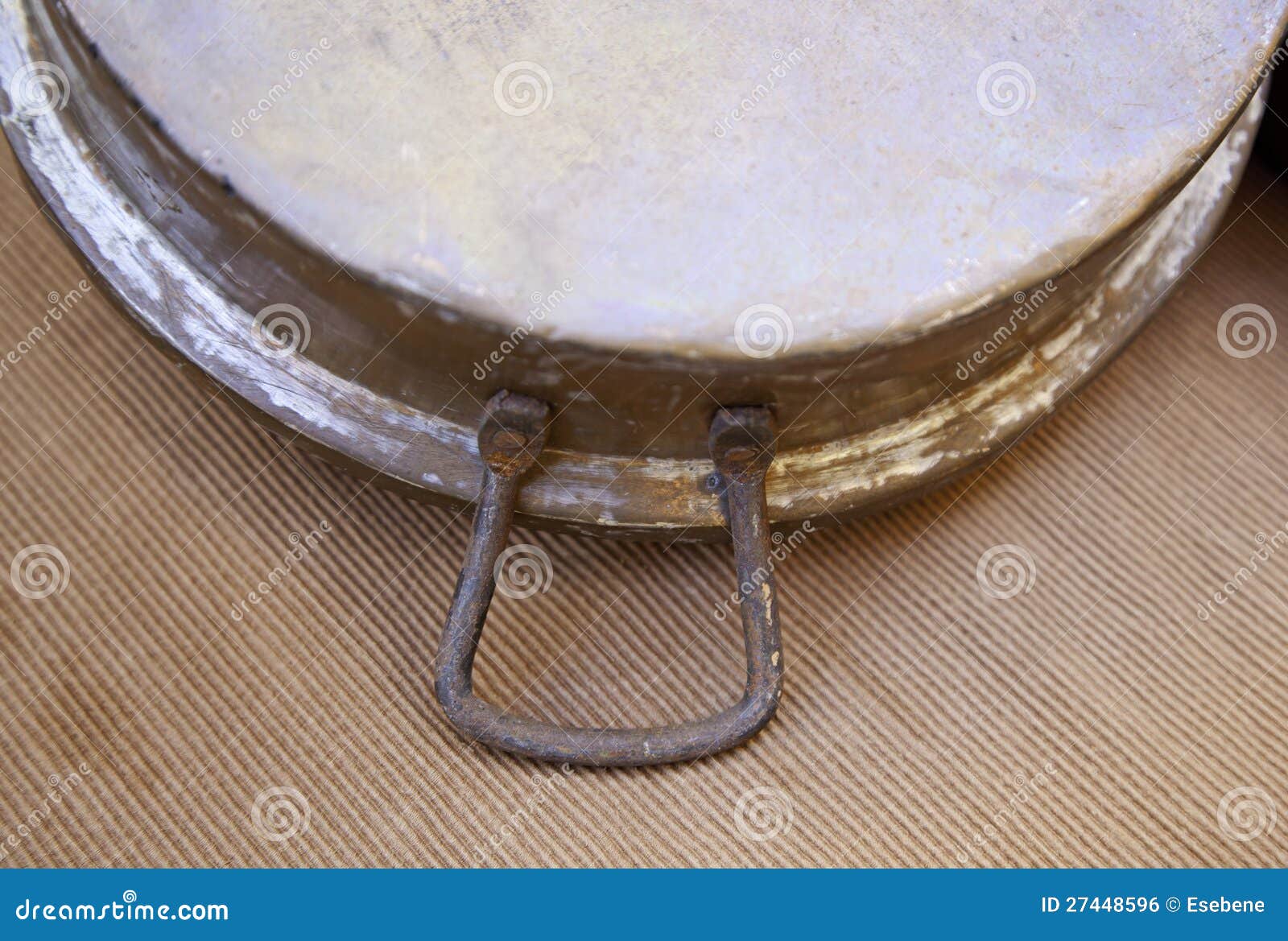 Old metal pan stock photo. Image of rusty, detail, curve - 27448596