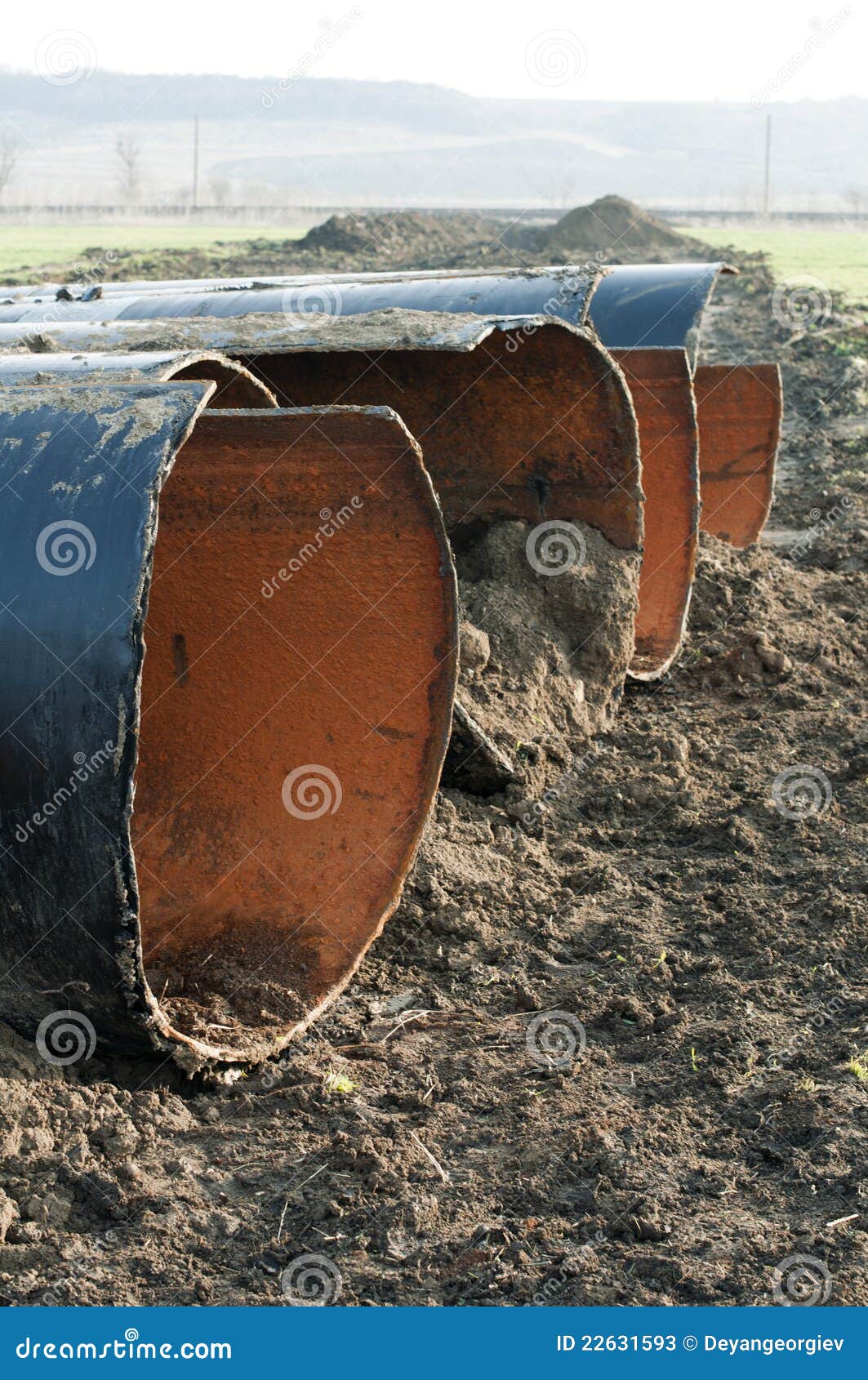 Old Metal Pipes Dismantled for Scrap Stock Image - Image of ecology ...