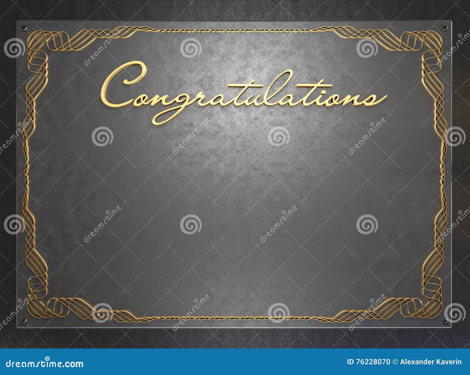 Congratulations! Metal Foil Confetti Background, Vector Illustration ...