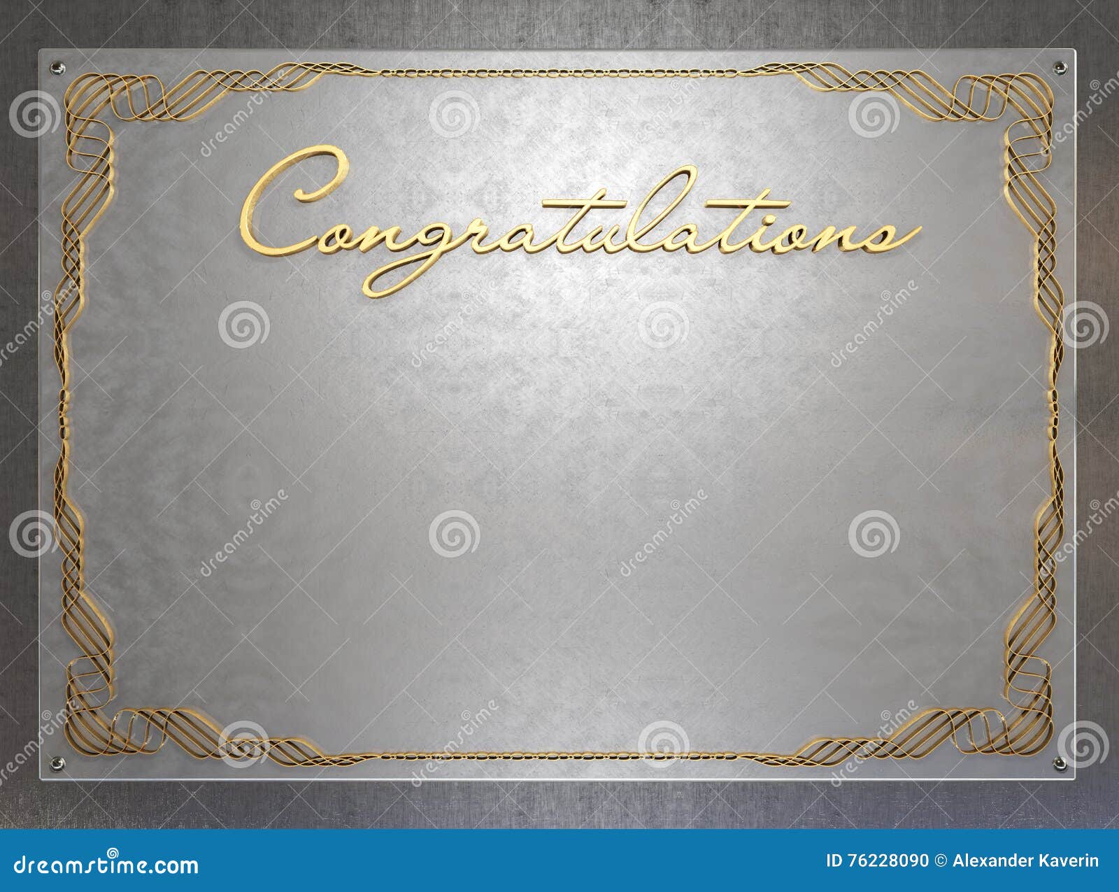 Congratulations! Metal Foil Confetti Background, Vector Illustration ...