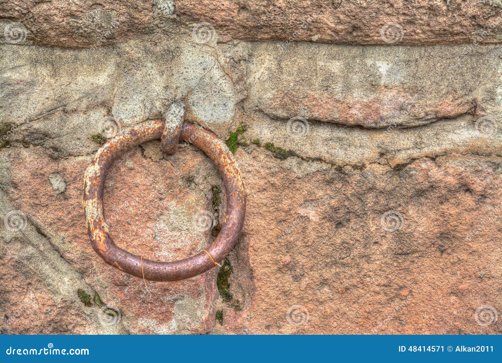 Old Metal Ring in a Rustic Wall Stock Image - Image of ring, blacksmith ...