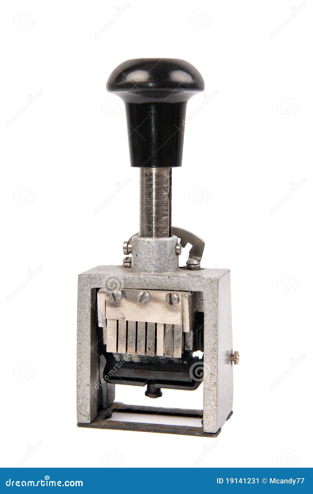 Old metal rubber stamp stock image. Image of label, press - 19141231
