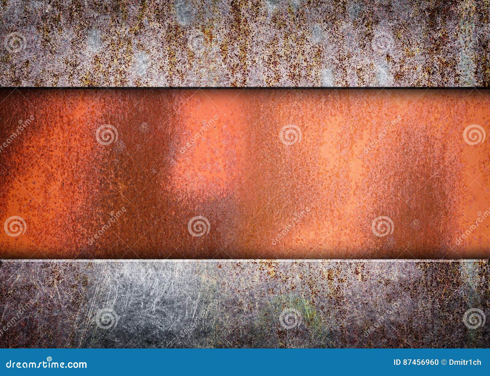 Old Metal Rusty Iron Plate for Backgrounds Stock Illustration ...