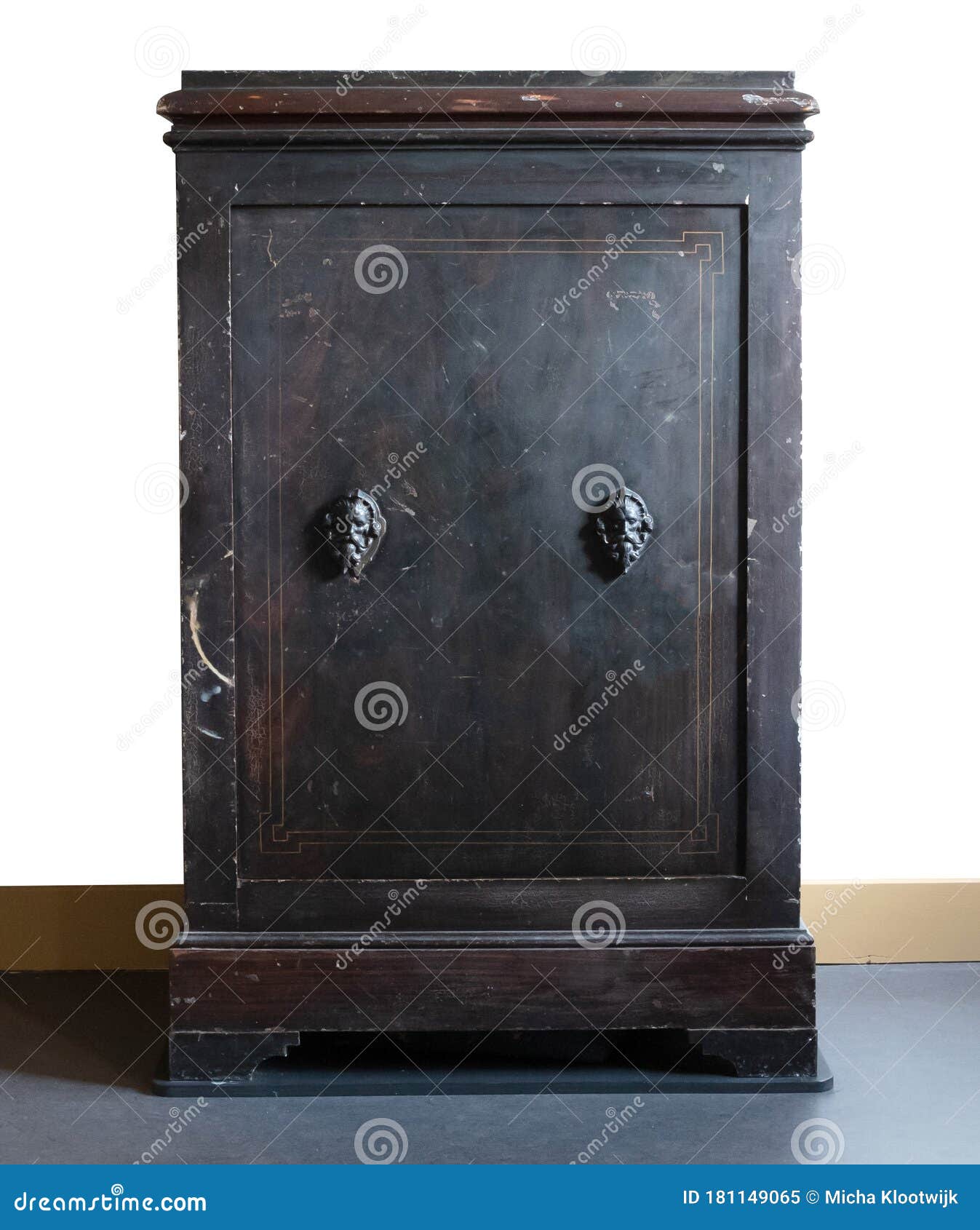 Old Metal Safe, Fireproof Document Cabinet Stock Image - Image of ...