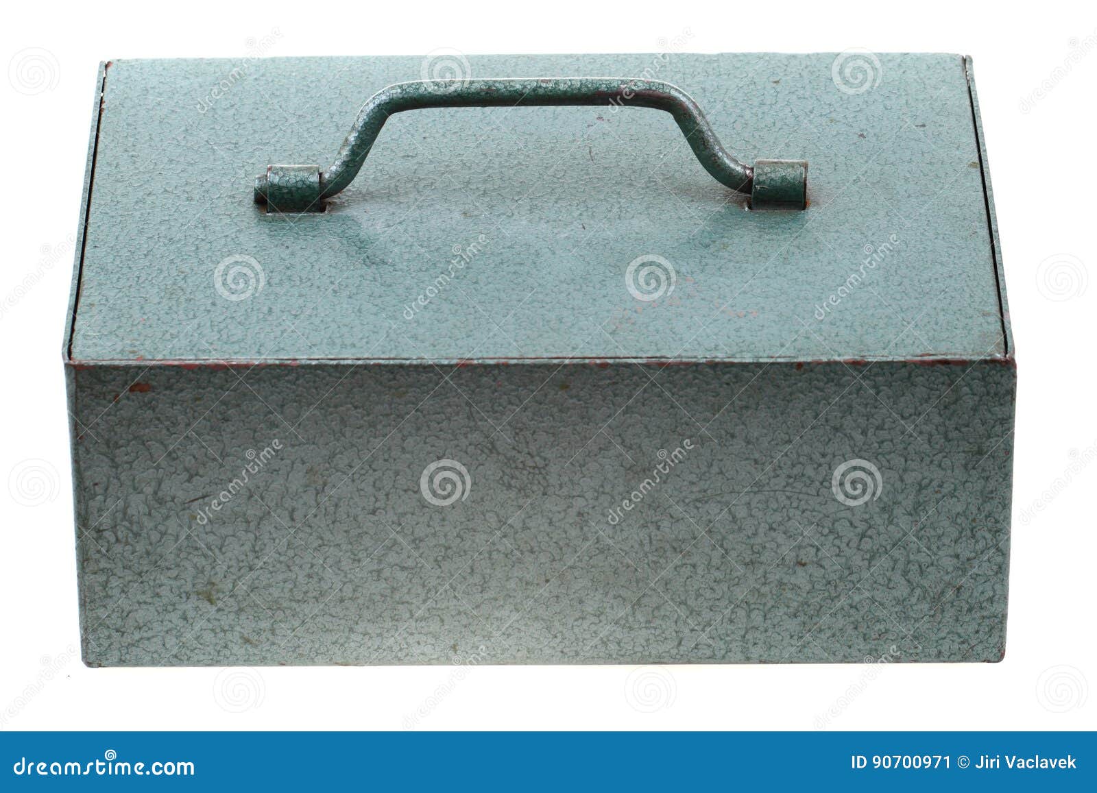Old Metal Safety Box Isolated Stock Image - Image of lock, security ...
