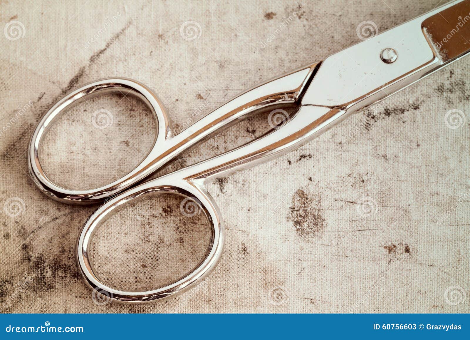 Old metal scissors stock image. Image of retro, scissors - 60756603