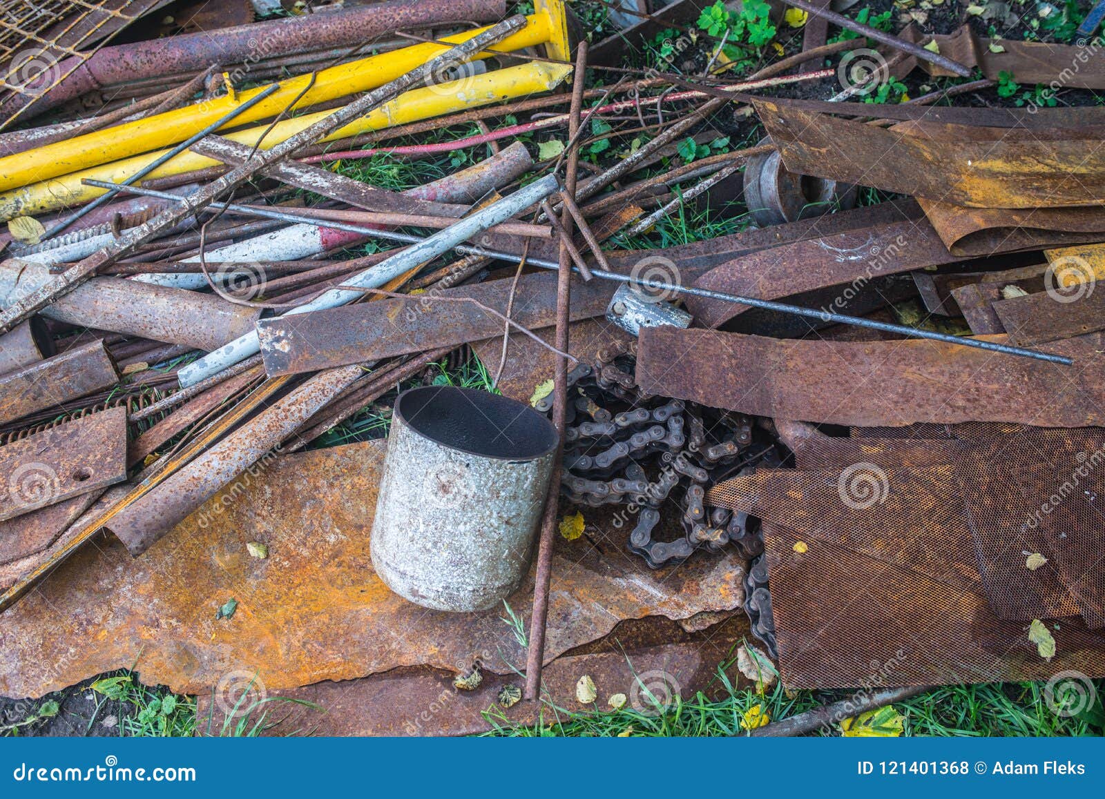 Old Metal Scrap on Scrap-heap Stock Photo - Image of design ...