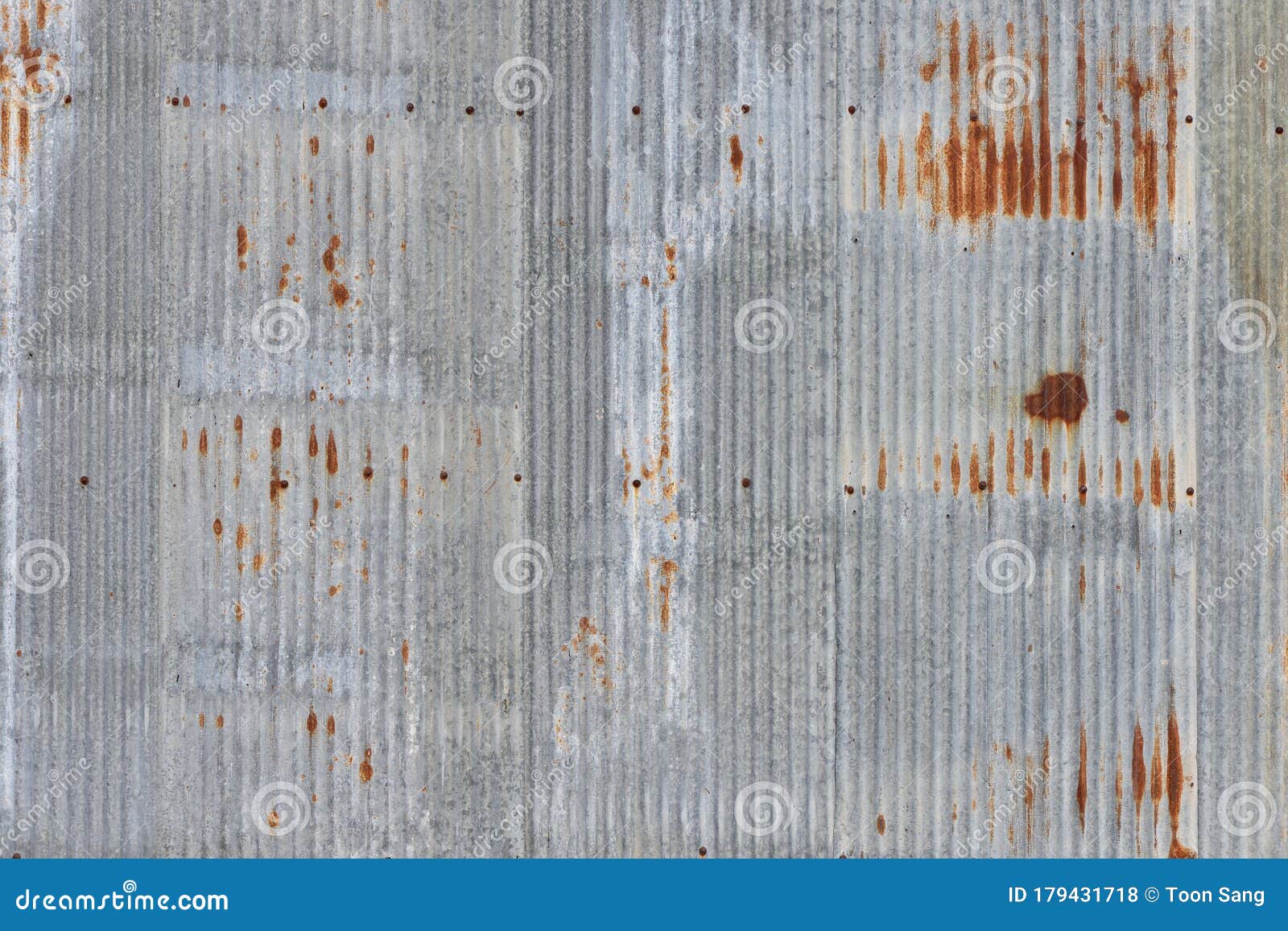 Old Metal Sheet Roof with Rust Texture. Stock Photo - Image of sheet ...