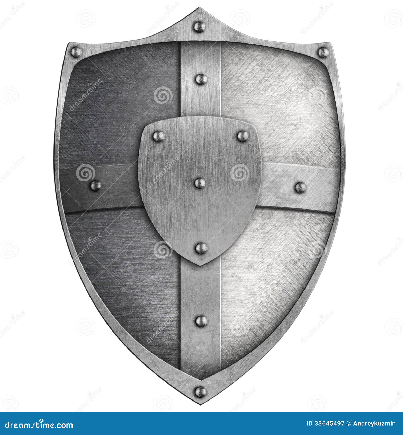 Old metal shield isolated stock image. Image of crusader - 33645497