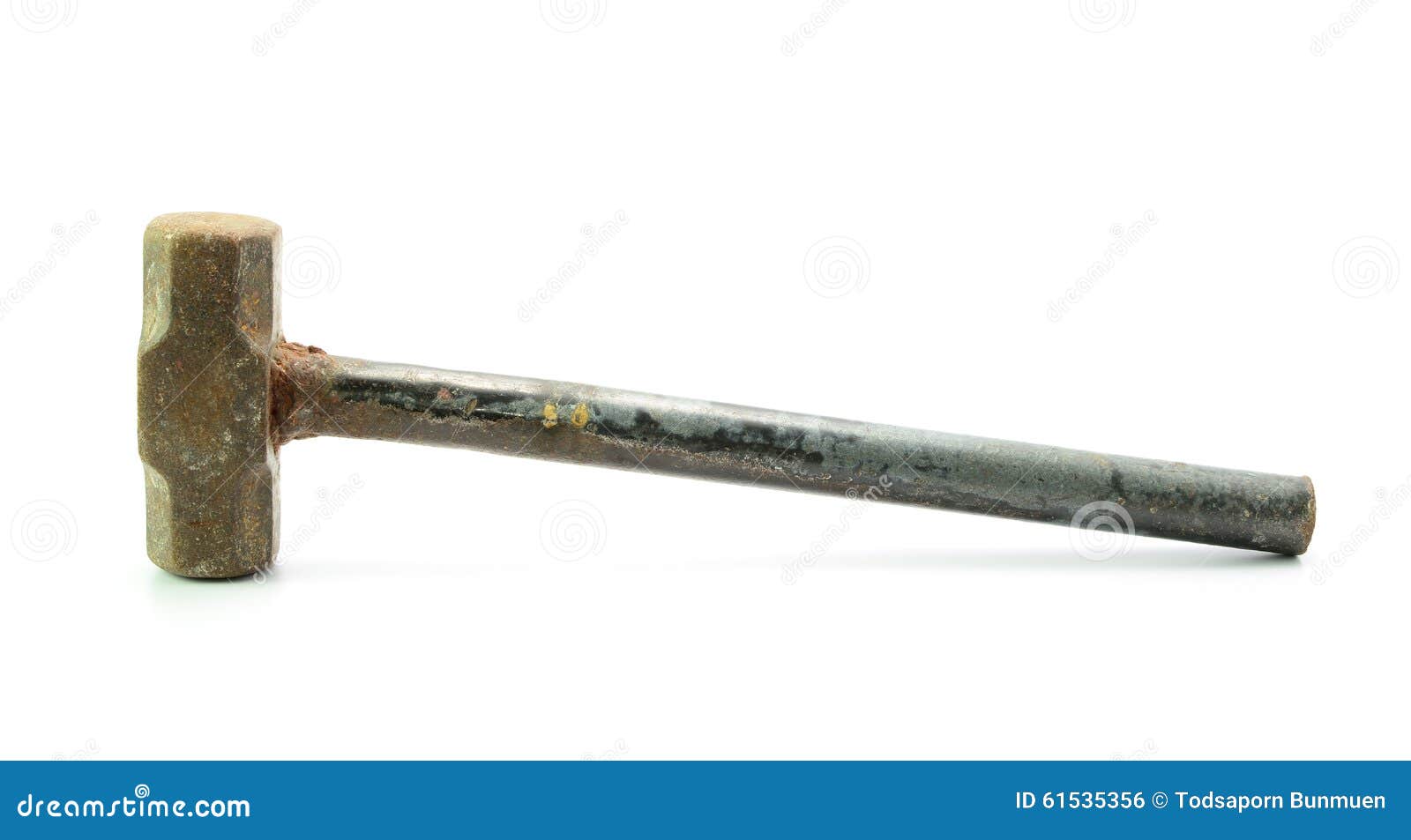 Old Metal Sledge Hammer Isolated on White Background Stock Photo ...
