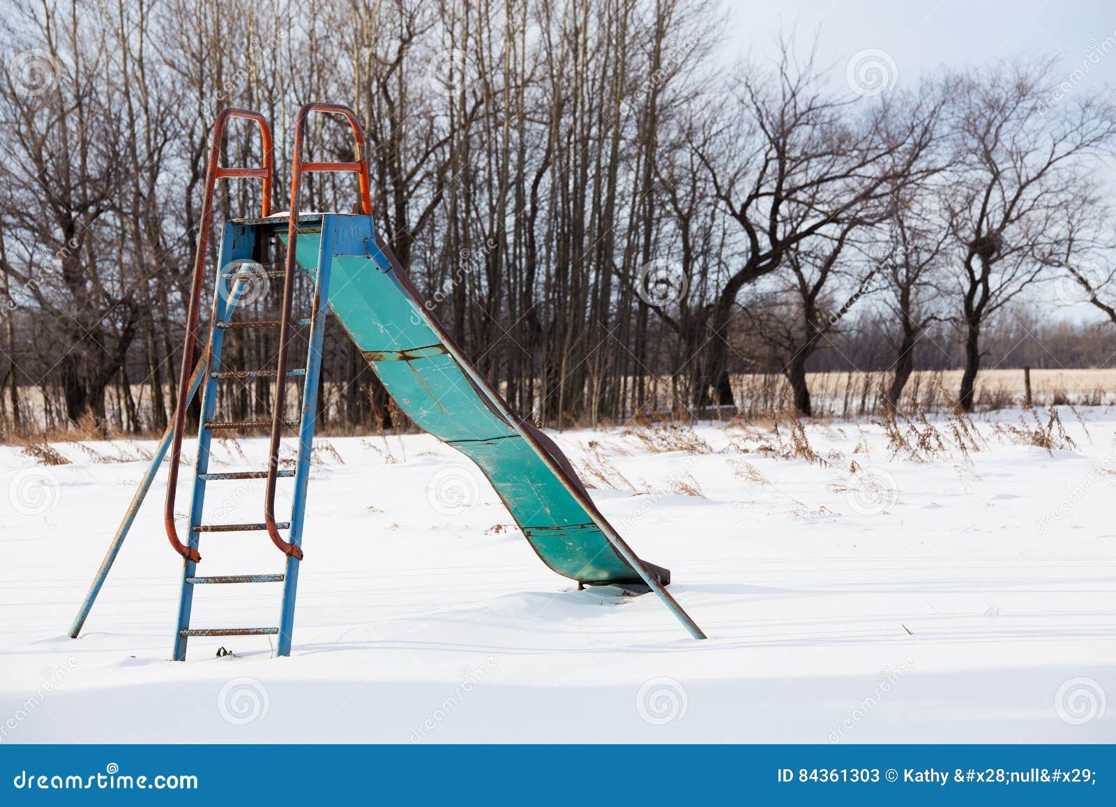 Old metal slide stock image. Image of decay, equipment - 84361303