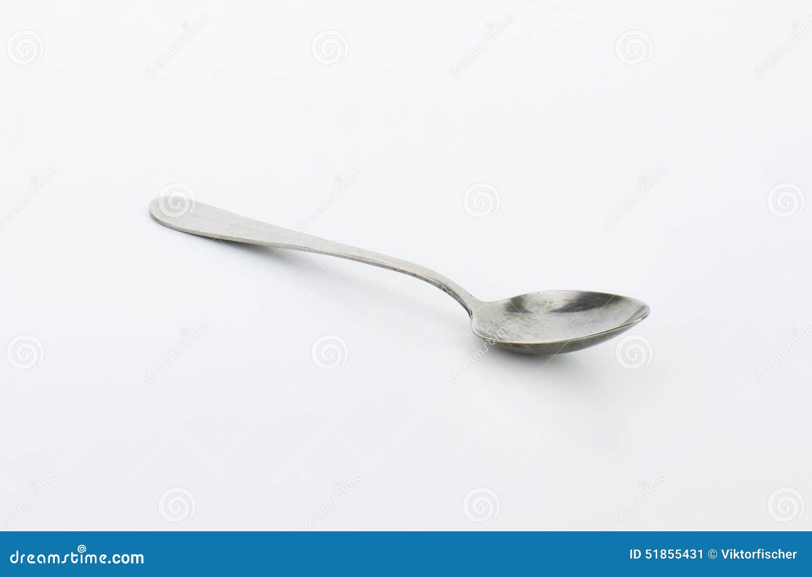 Old metal spoon stock image. Image of shot, deep, studio - 51855431