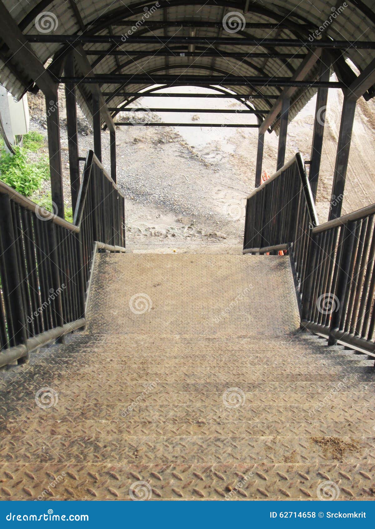 Old Metal Stairs of the Overpass Stock Photo - Image of architecture ...