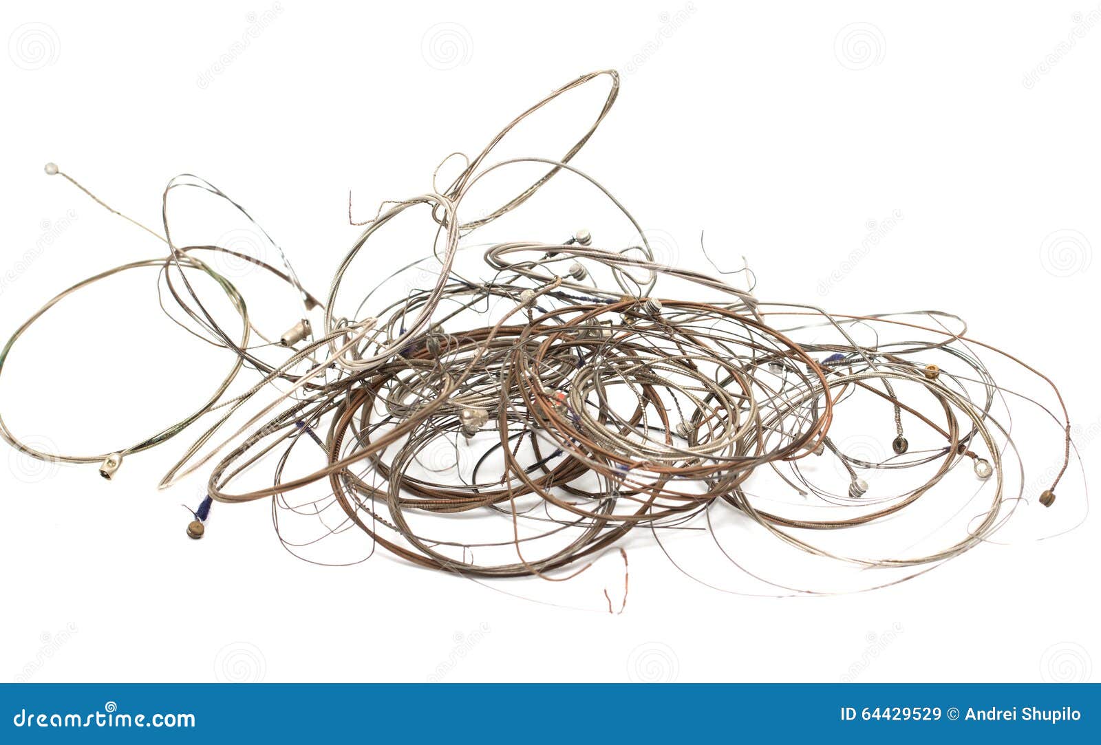 Old metal strings stock image. Image of metal, entertainment - 64429529