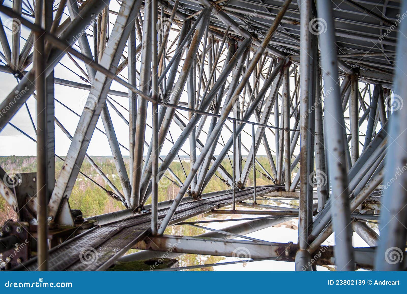 Old metal structure stock image. Image of pipes, underneath - 23802139