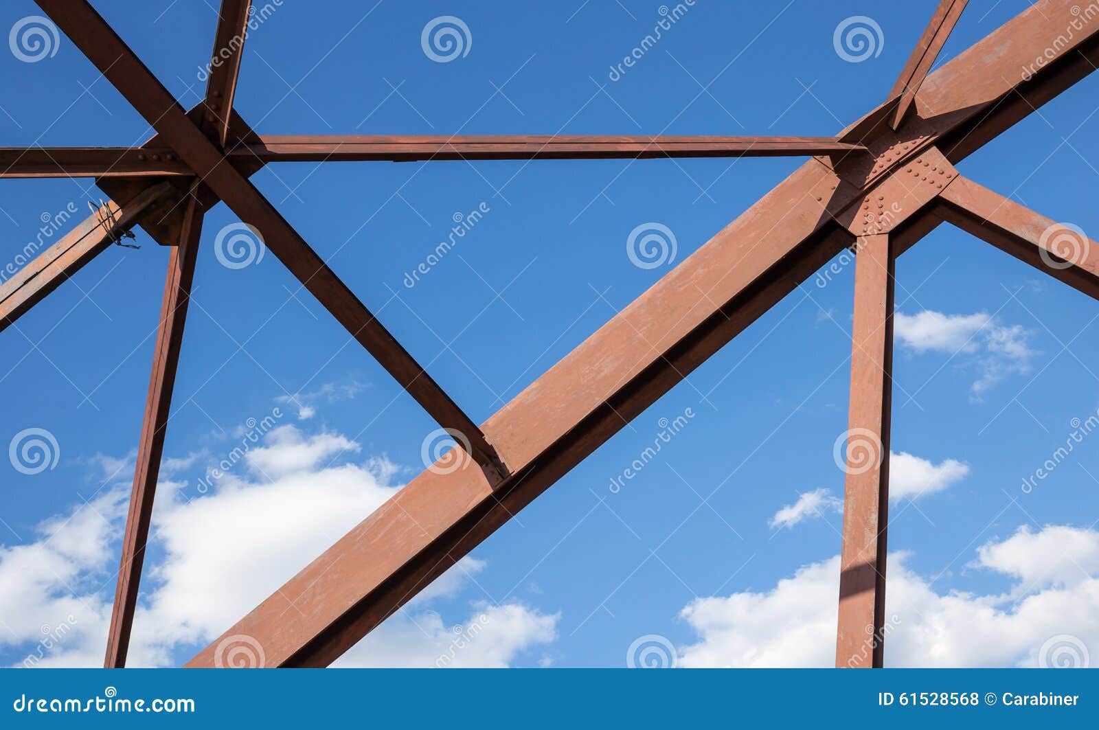 Old metal structures truss stock photo. Image of iron - 61528568