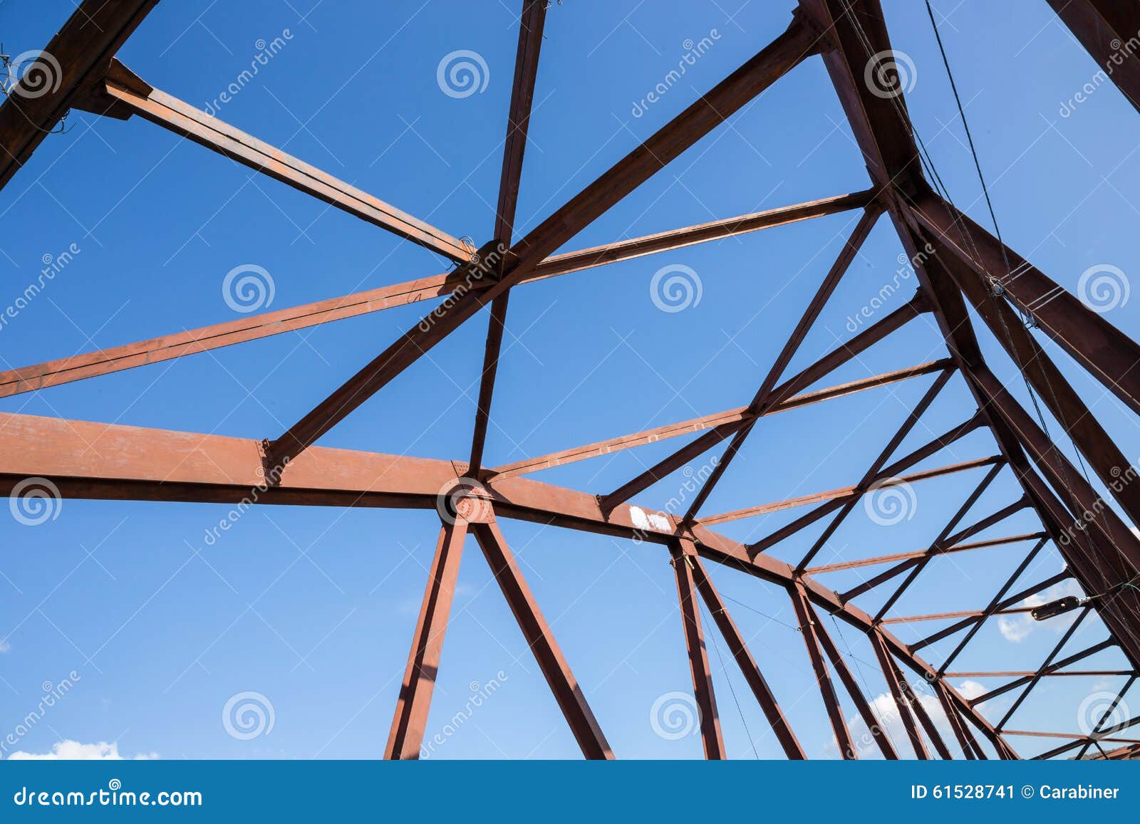 Old metal structures truss stock image. Image of constructive - 61528741