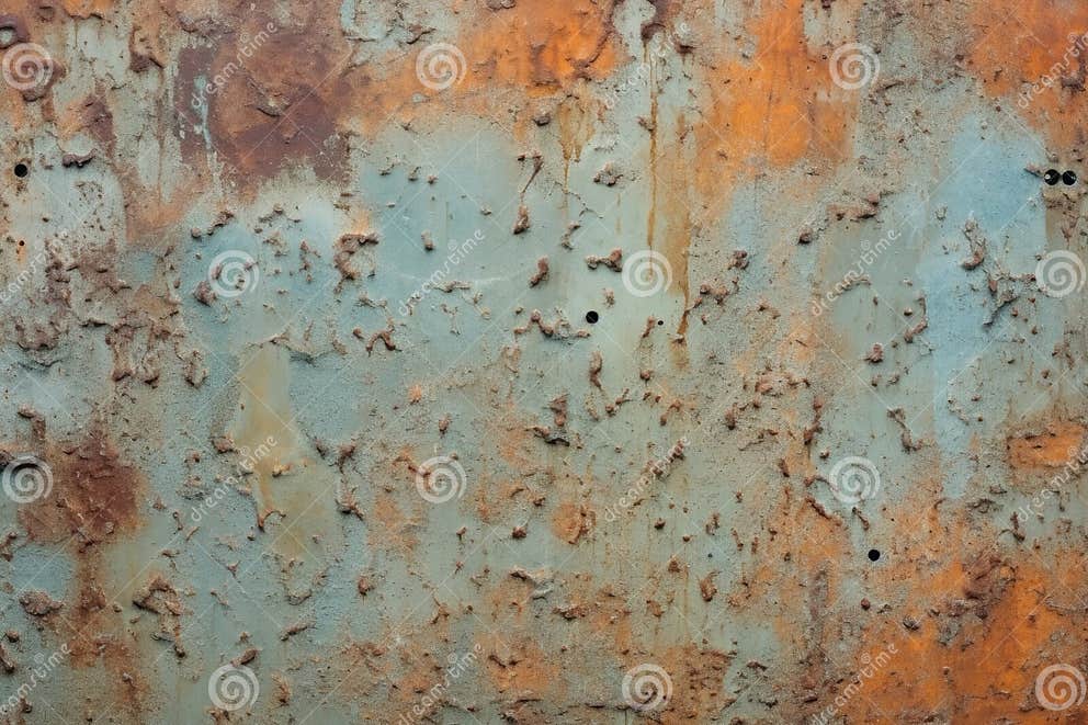 Old Metal Surface with Fresh Rust Spots Stock Photo - Image of pattern ...