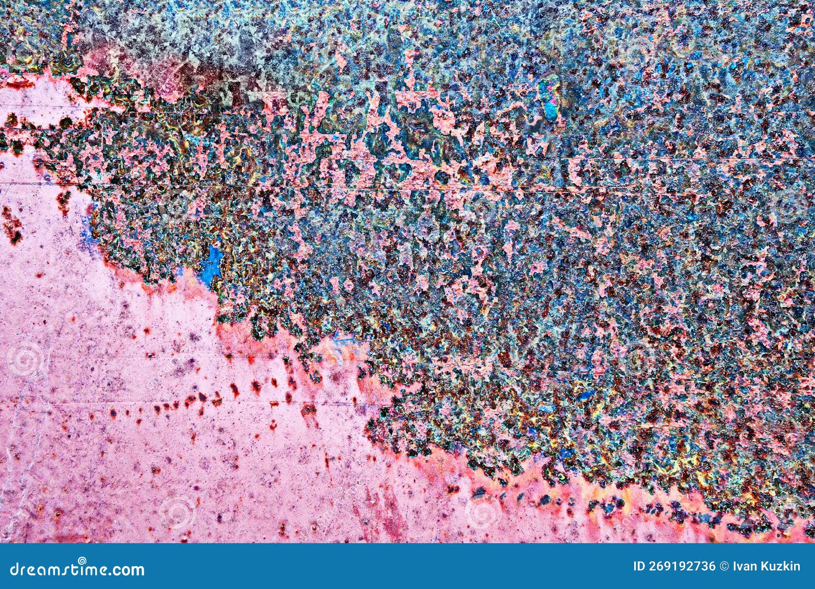 Old Metal Surfaces Covered with Rust and Paint Residue. Rust Patterns ...