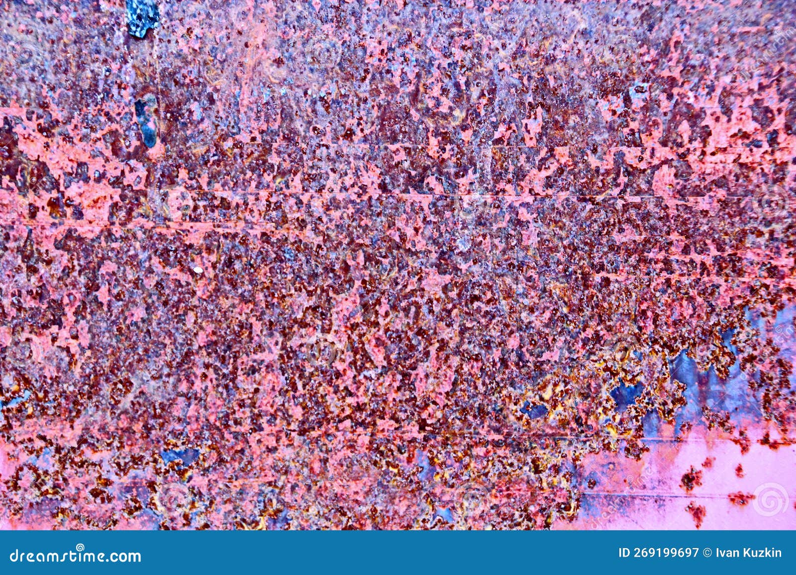 Old Metal Surfaces Covered with Rust and Paint Residue. Rust Patterns ...