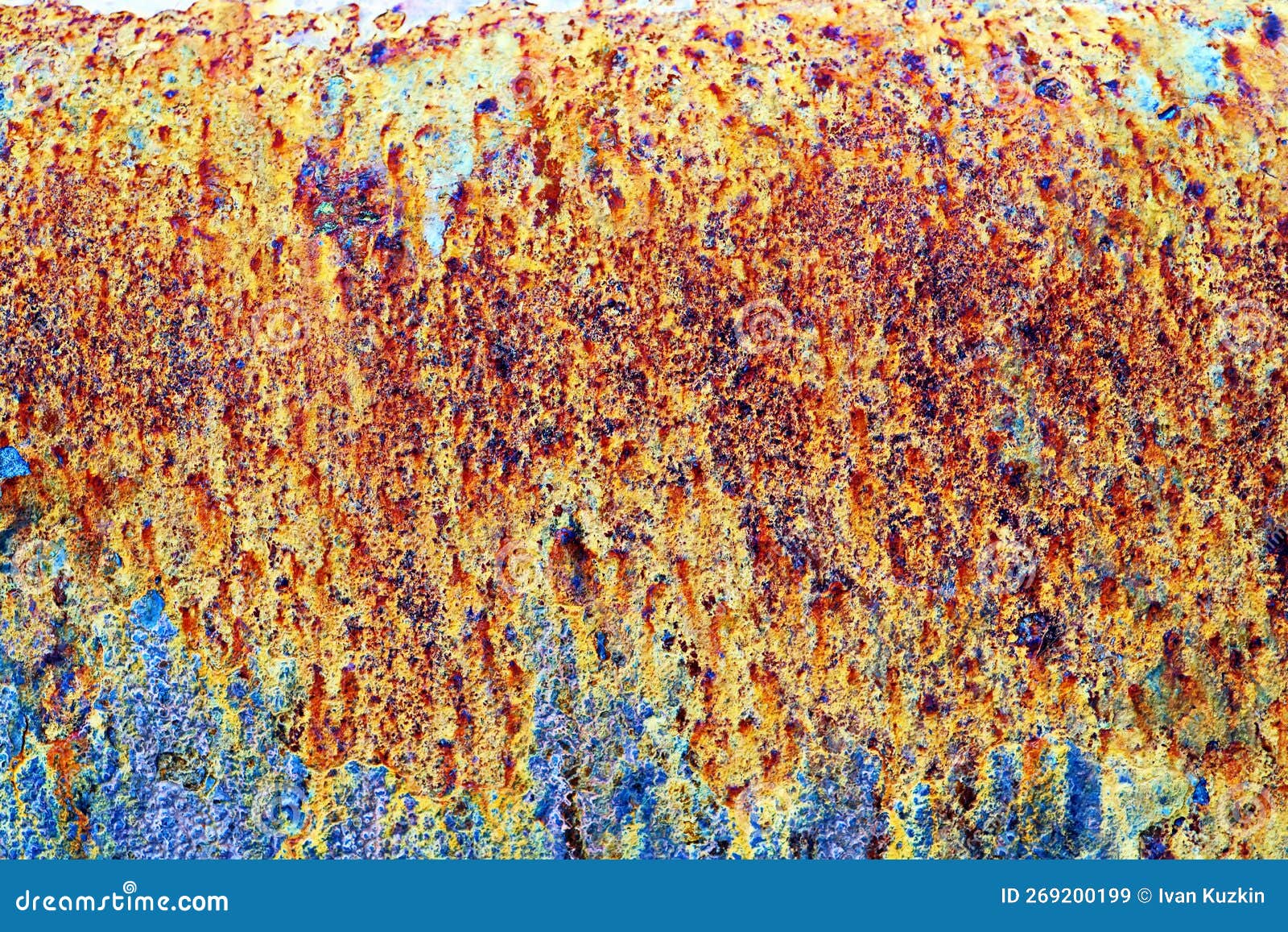 Old Metal Surfaces Covered with Rust and Paint Residue. Rust Patterns ...