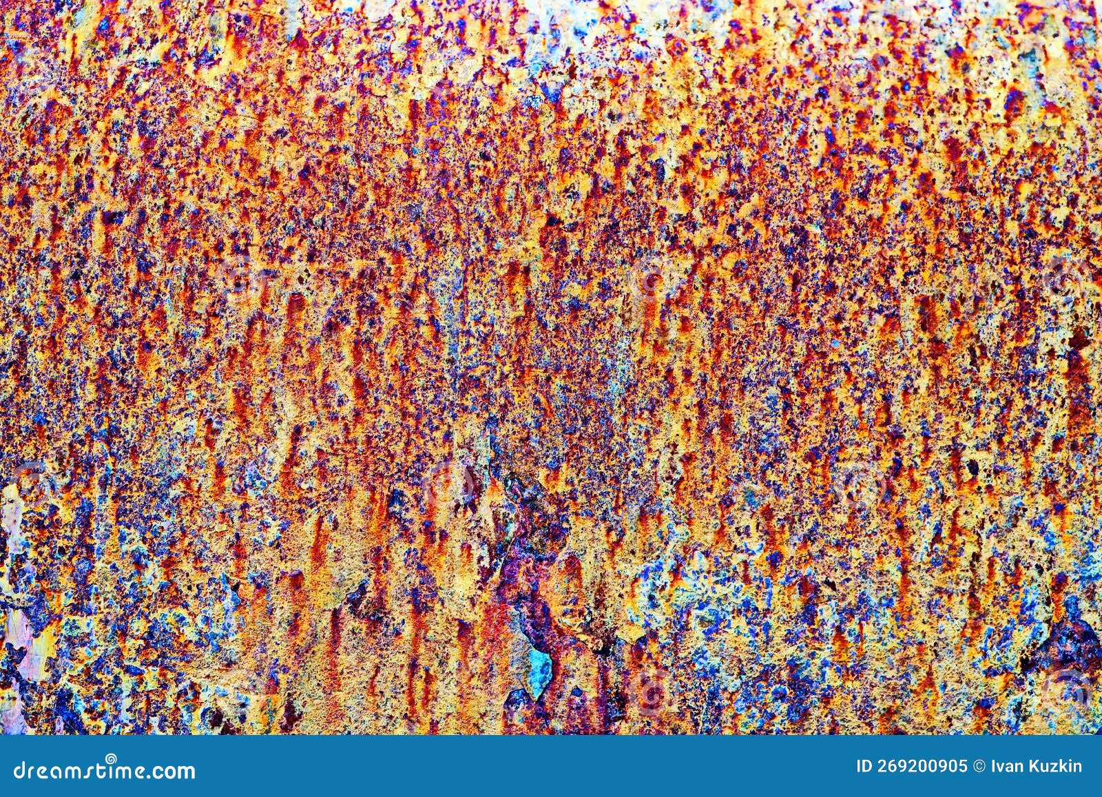 Old Metal Surfaces Covered with Rust and Paint Residue. Rust Patterns ...