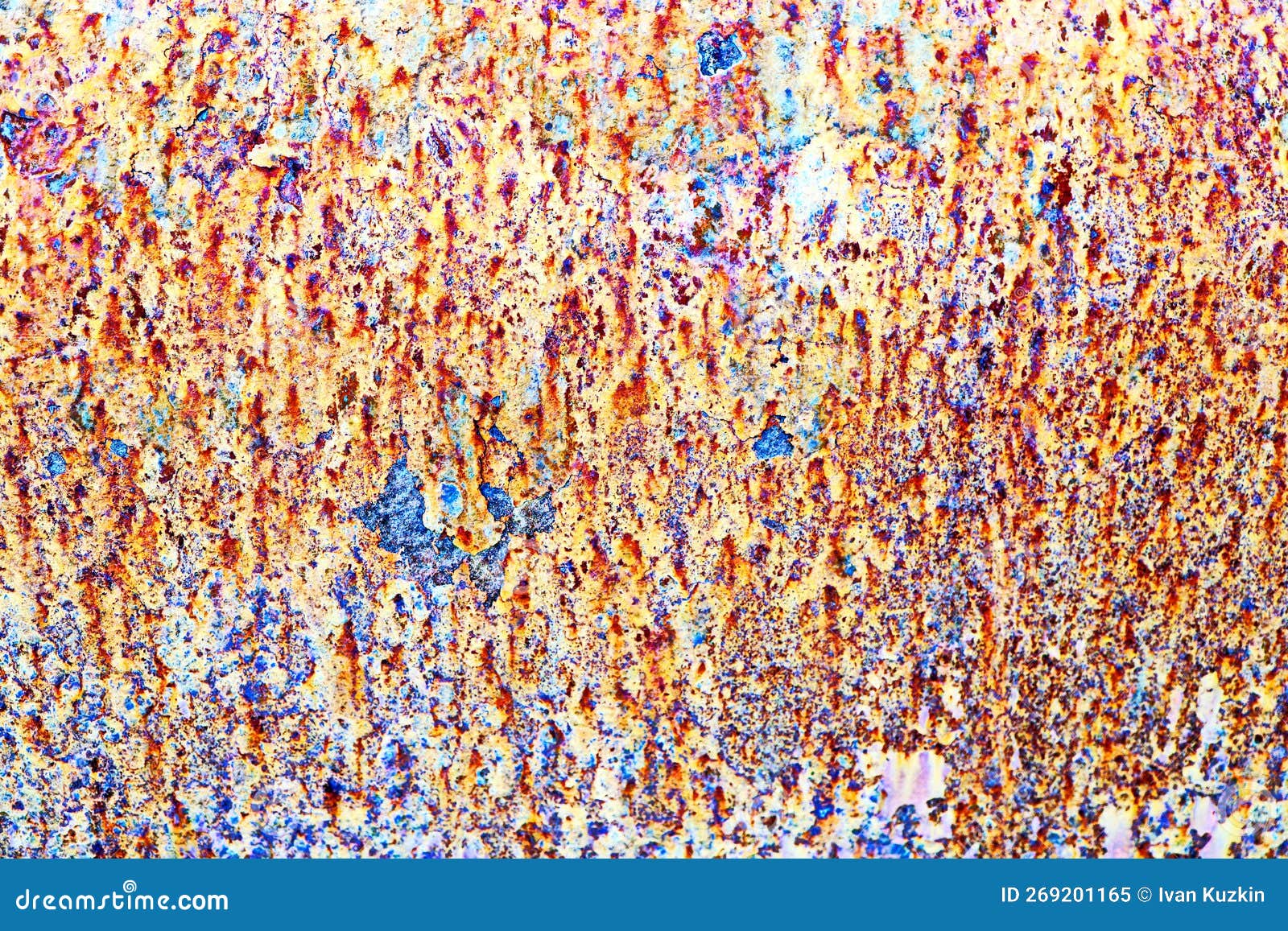 Old Metal Surfaces Covered with Rust and Paint Residue. Rust Patterns ...