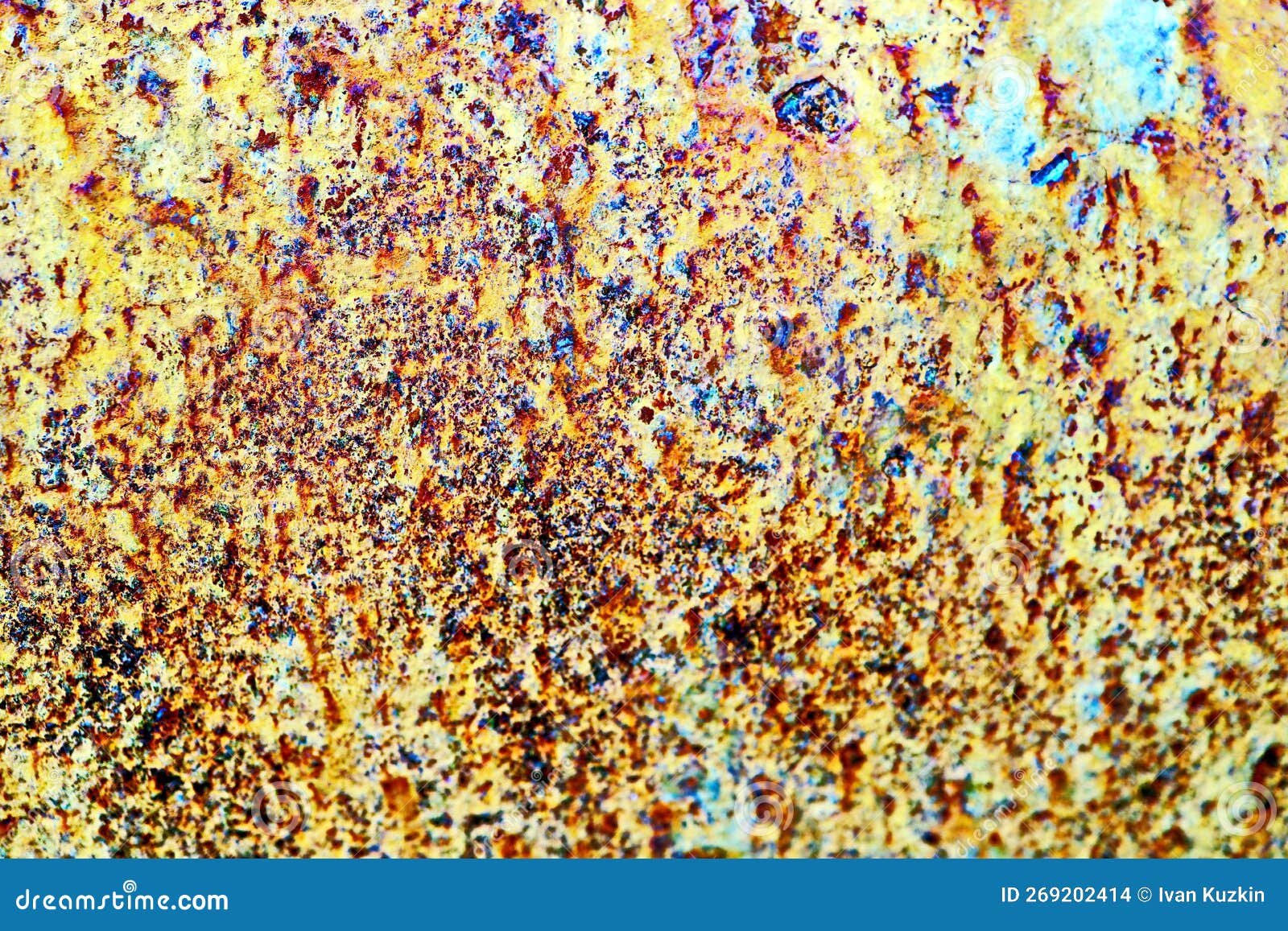 Old Metal Surfaces Covered with Rust and Paint Residue. Rust Patterns ...