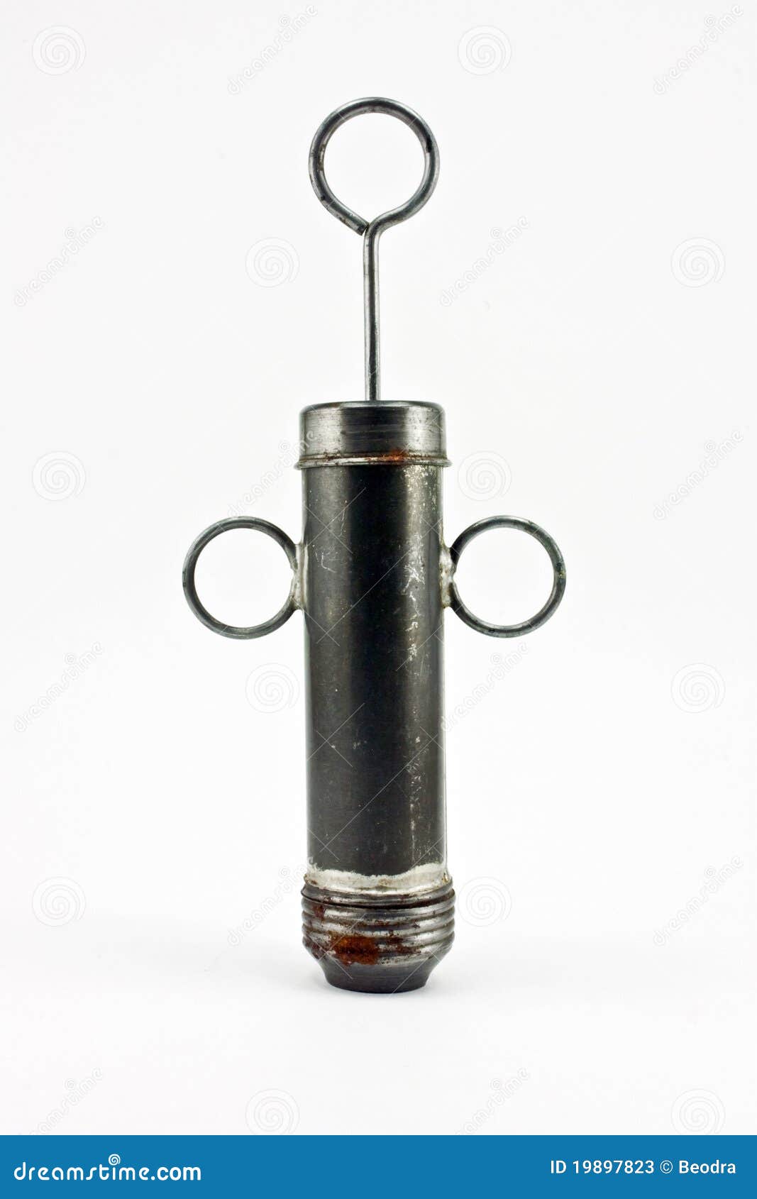 Old metal syringe stock image. Image of junky, operation - 19897823