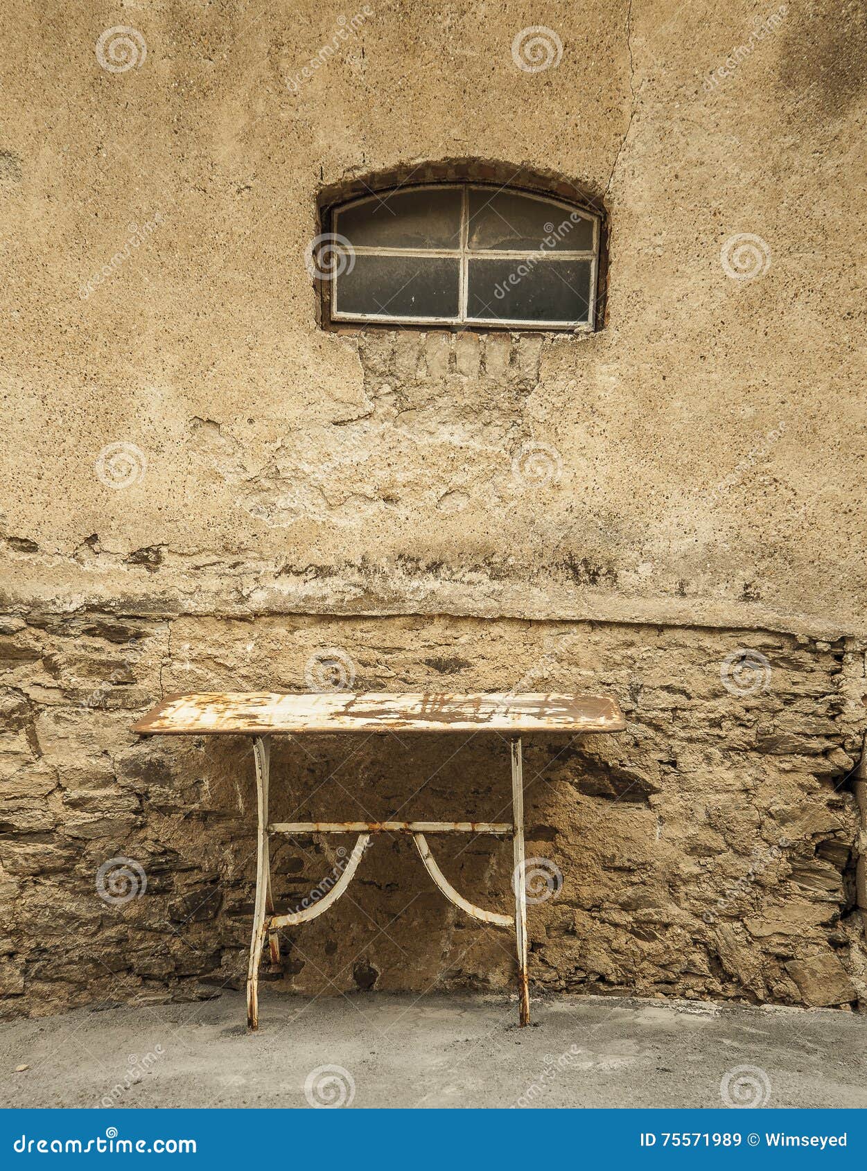 Old metal table stock image. Image of colorless, pick - 75571989