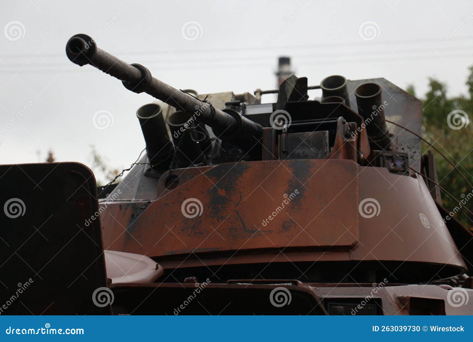 Metal Turret To Transport Large Rugged Electrical Power Royalty-Free ...