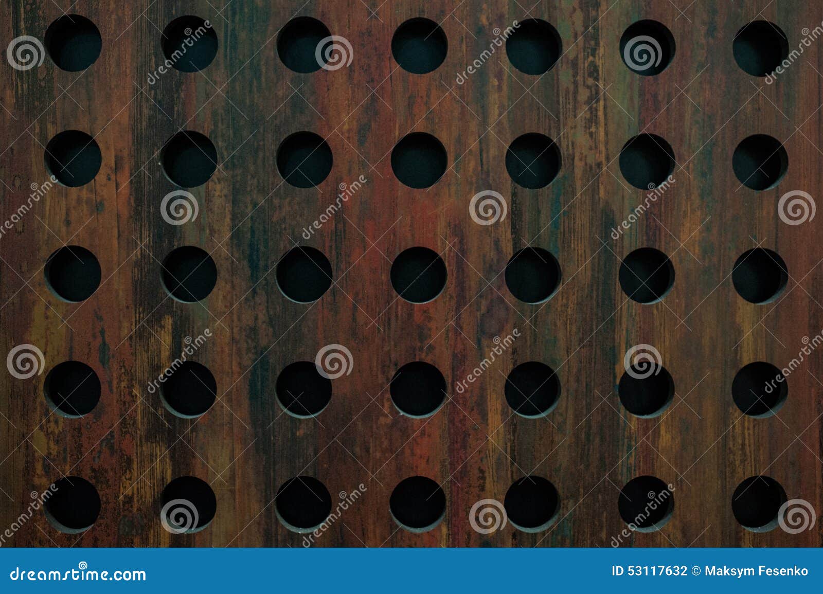 Old Metal Texture with Round Holes Stock Photo - Image of irregular ...