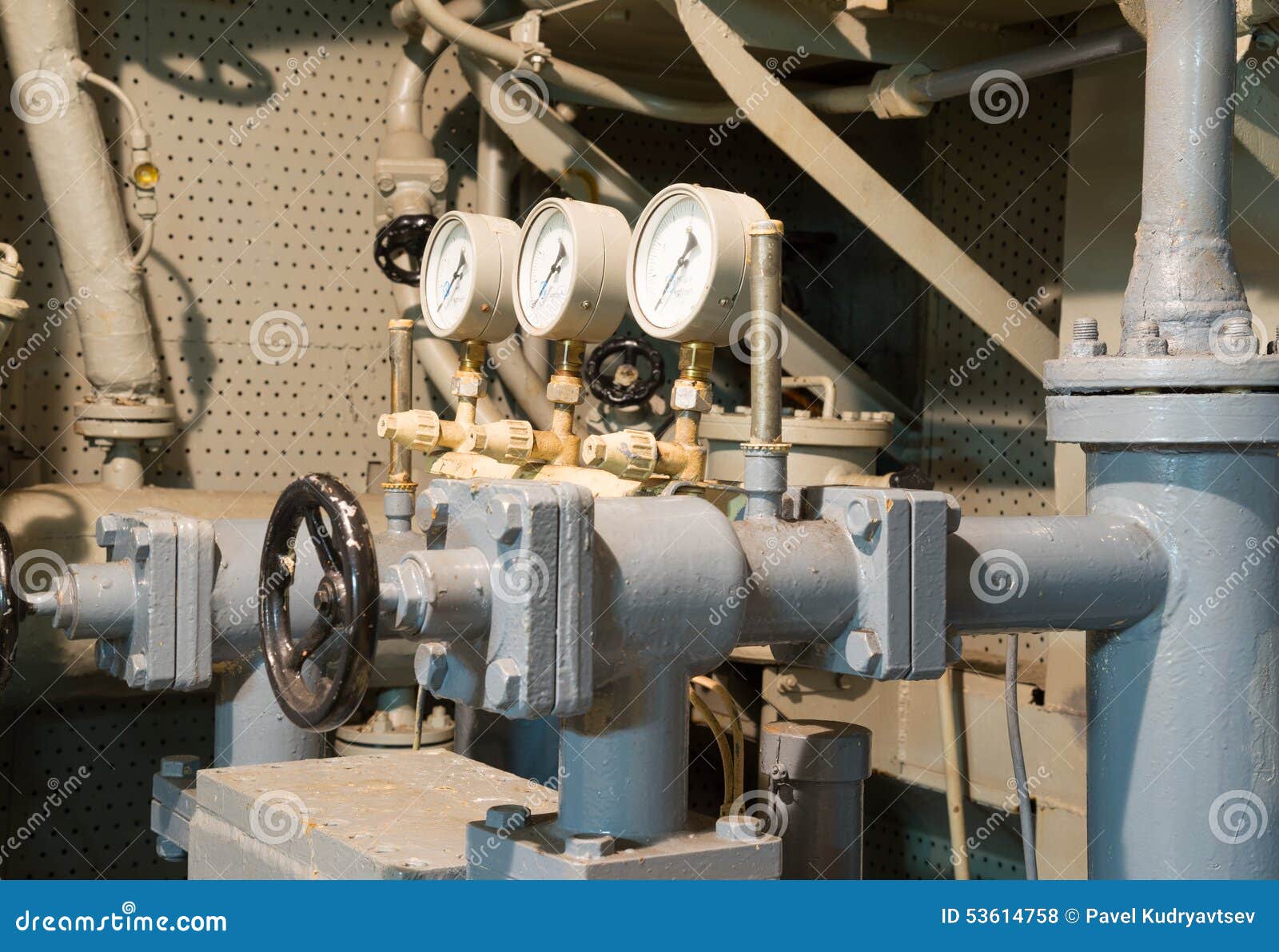 Metal Manometer, Round Industrial Thermometer Black Big Digits A Dial ...