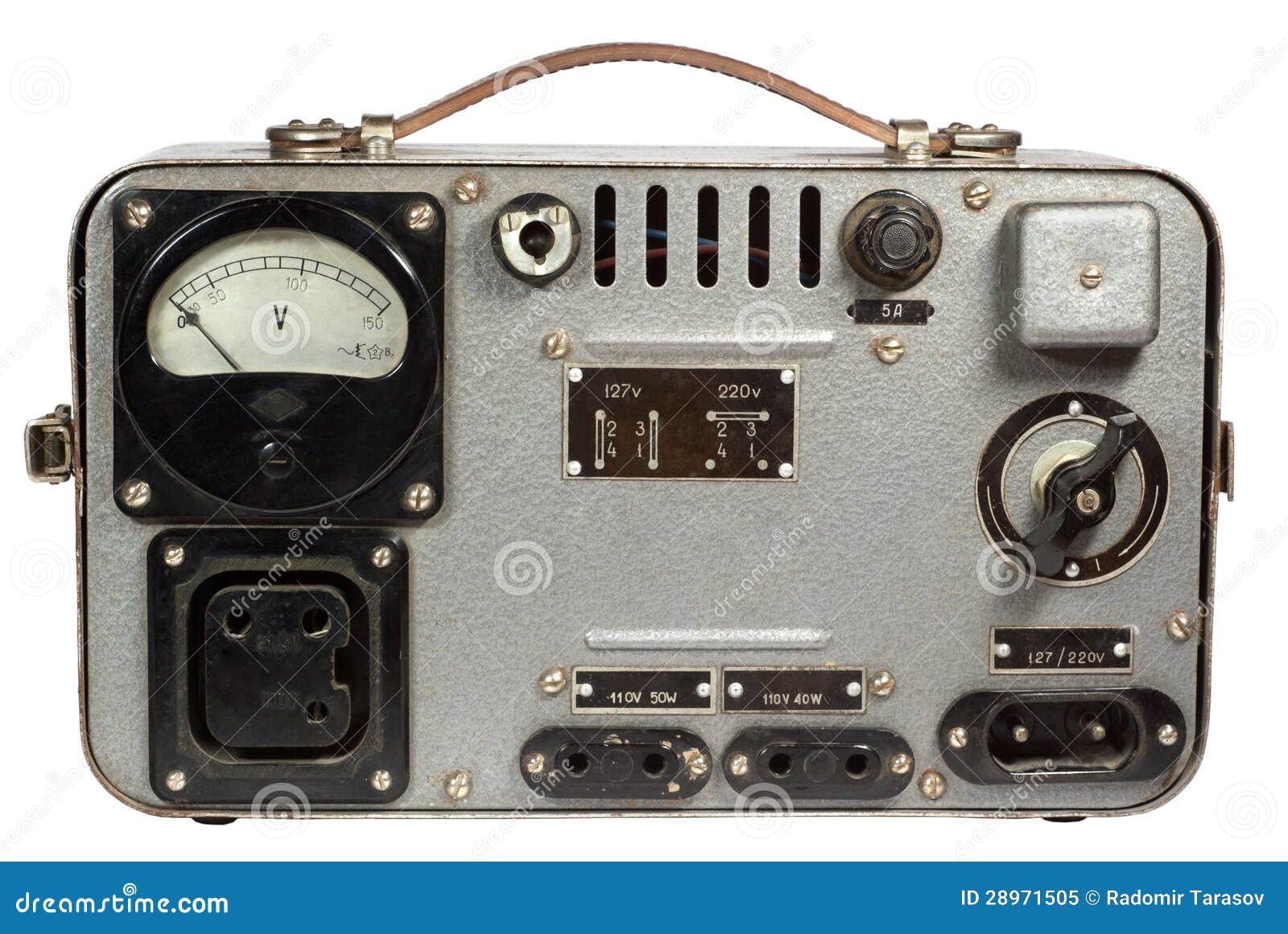 Old Metal Voltage Transformer Stock Image - Image of construction ...