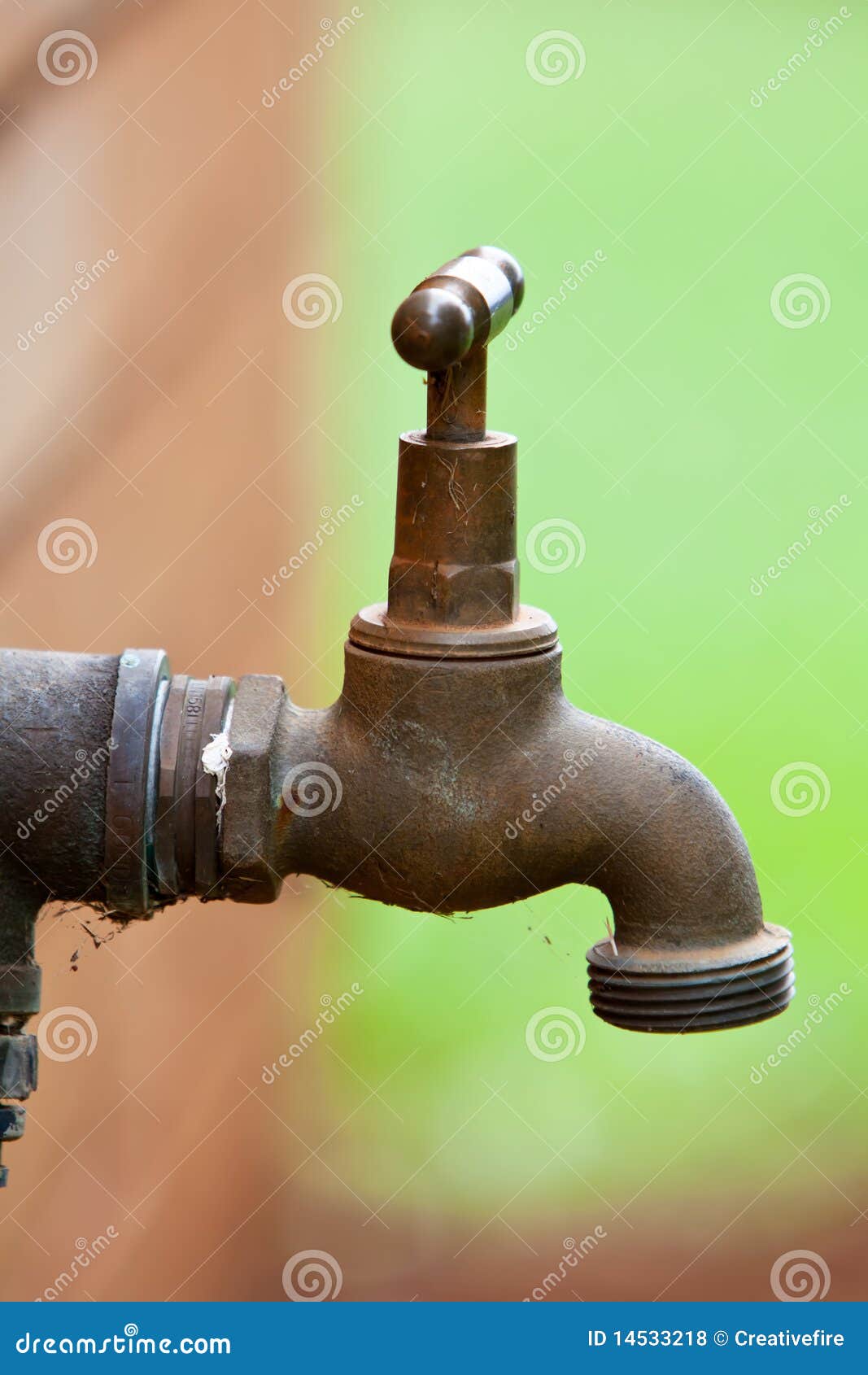 Old Metal Water Tap stock photo. Image of water, brick - 14533218