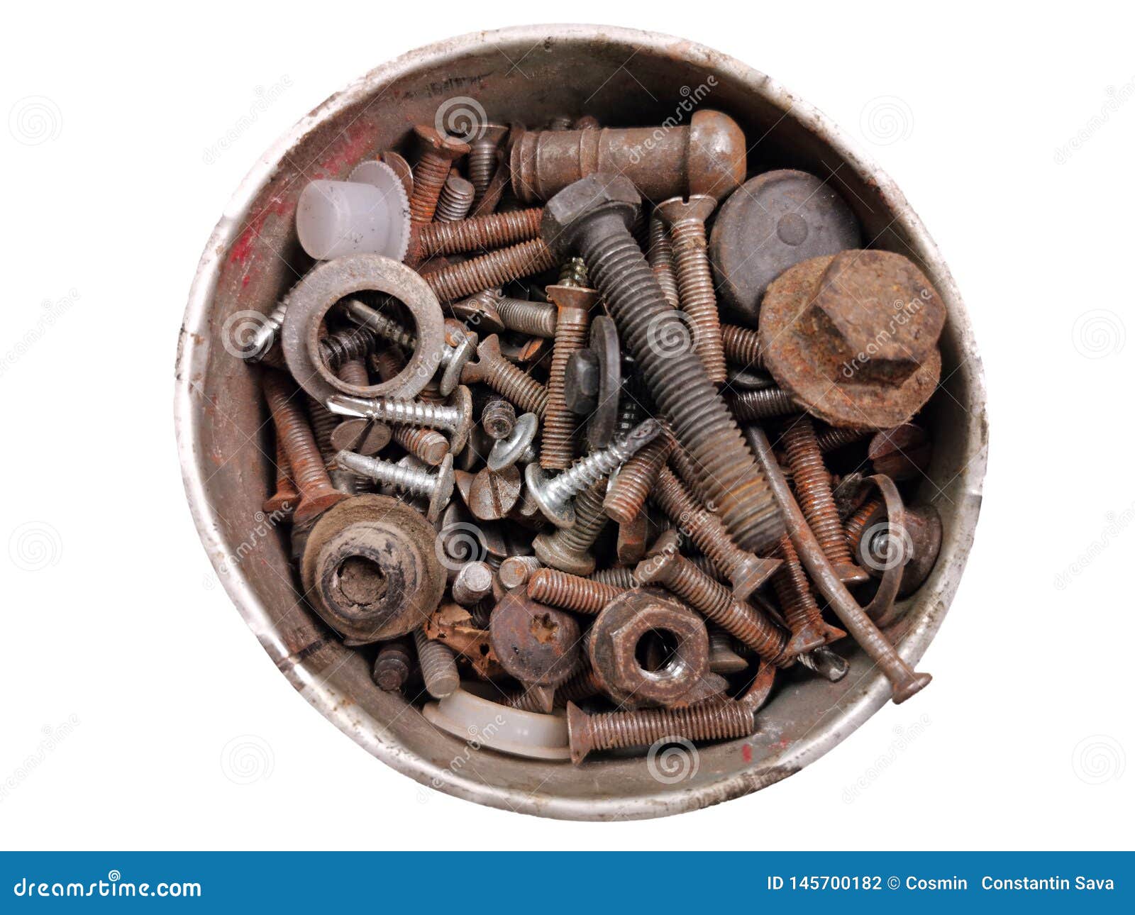 Old Metalic Box with Rusty Screws Stock Photo - Image of full, repair ...