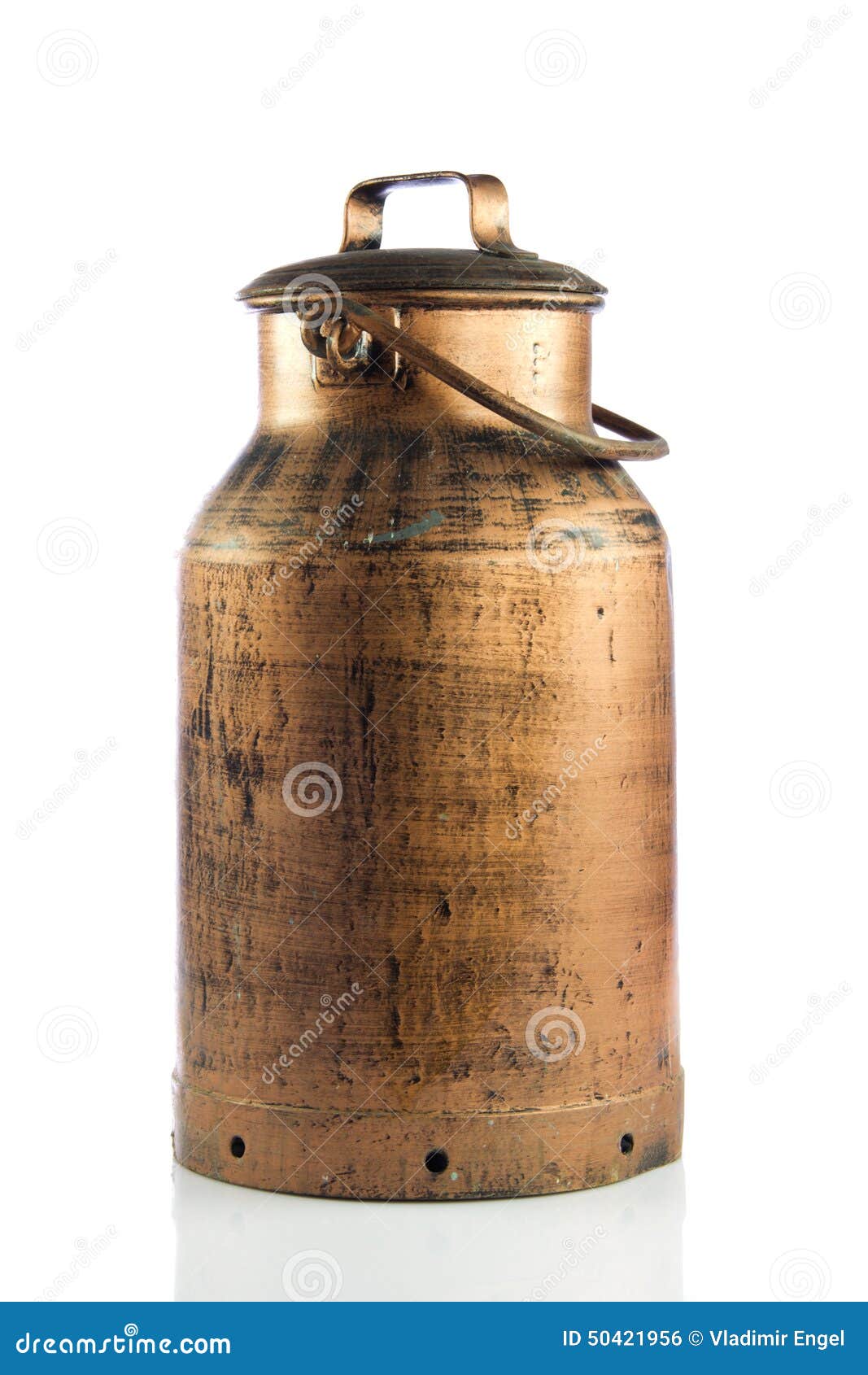 Old Metallic Can on White Background Stock Photo - Image of drink, food ...