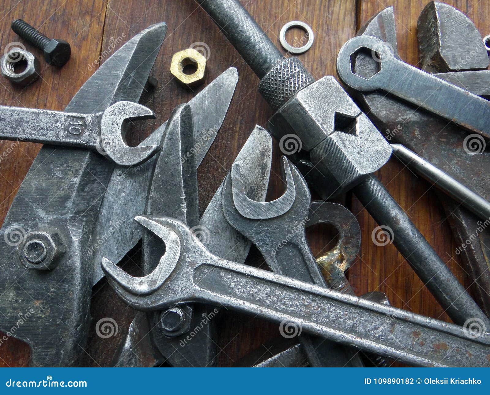 Old Metalwork Tools Workshop Stock Photo - Image of rust, detail: 109890182