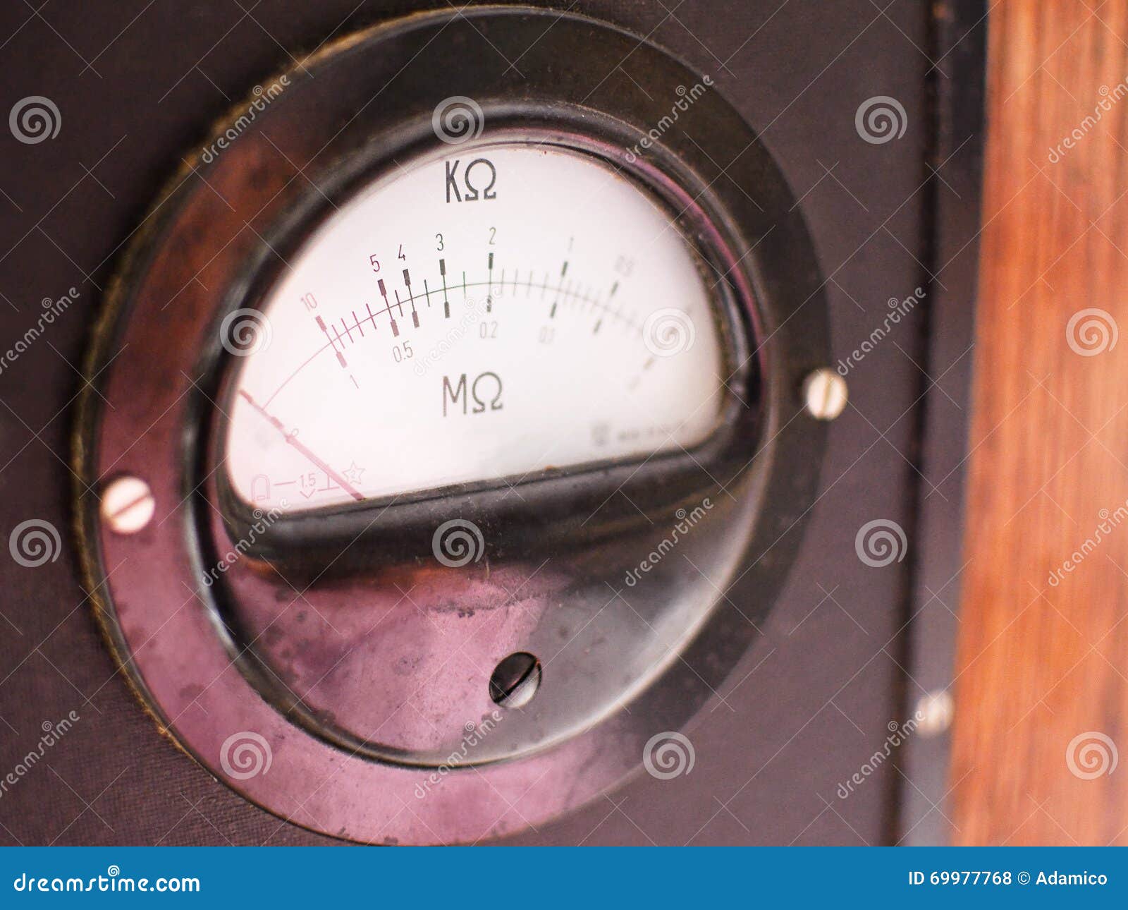 Old meter resistance stock photo. Image of kilohm, scale - 69977768
